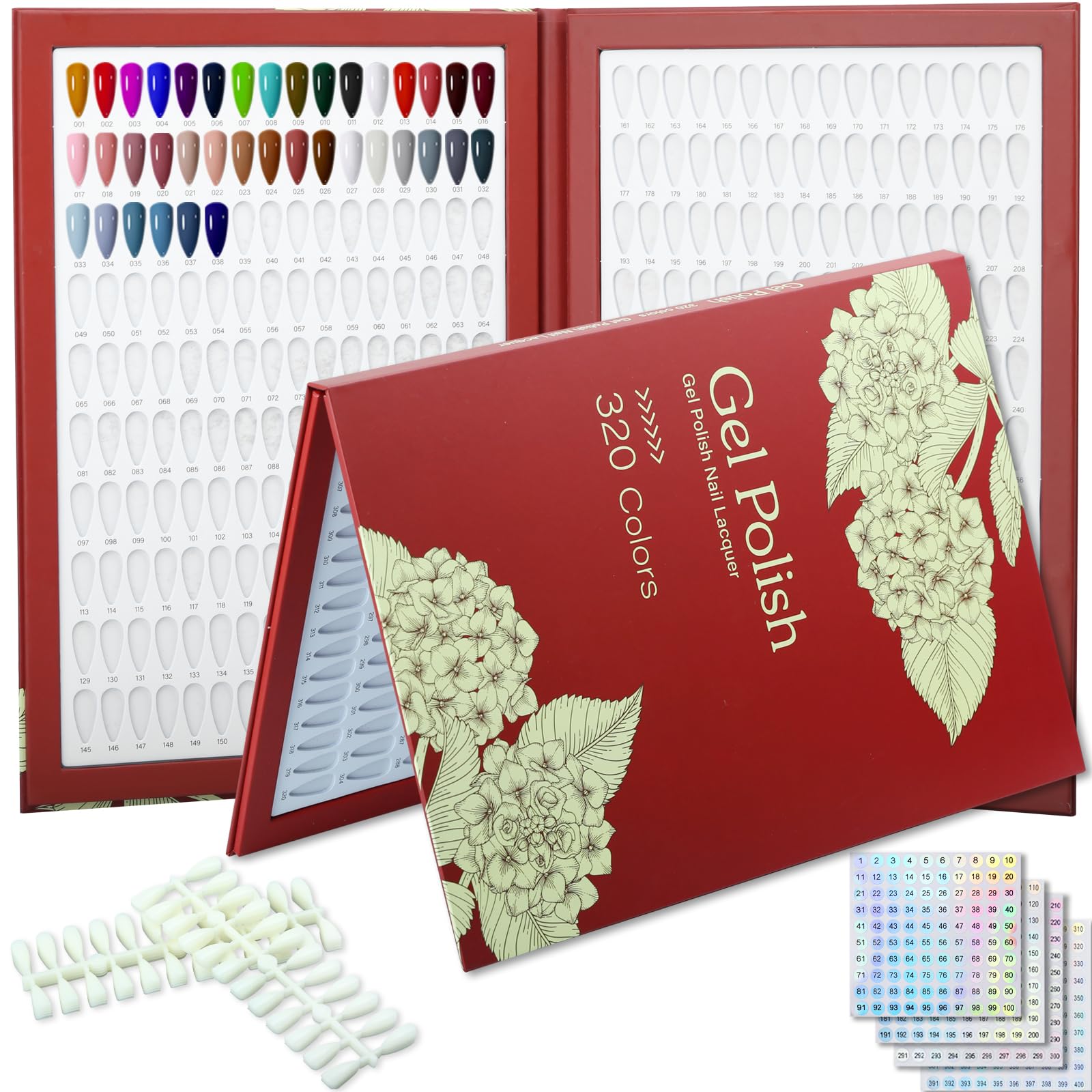 Amazon.com : C12rtive 320 Nail Color Chart Book,Nail Color Display Book ...