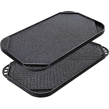 Amazon.com: SENSARTE Nonstick Griddle Grill Pan, Pro-Grid Reversible ...