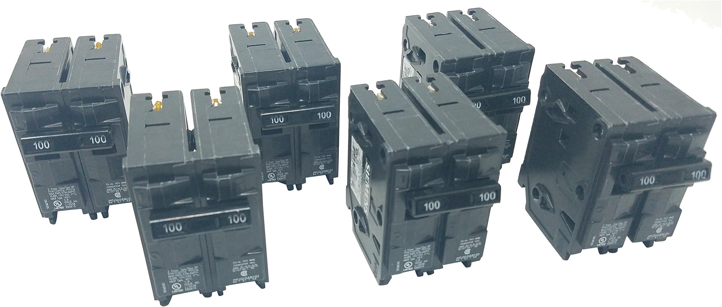 Siemens BQ2B100 100-Amp Double Pole 120/240-Volt 10KAIC Lug In/Lug Out ...