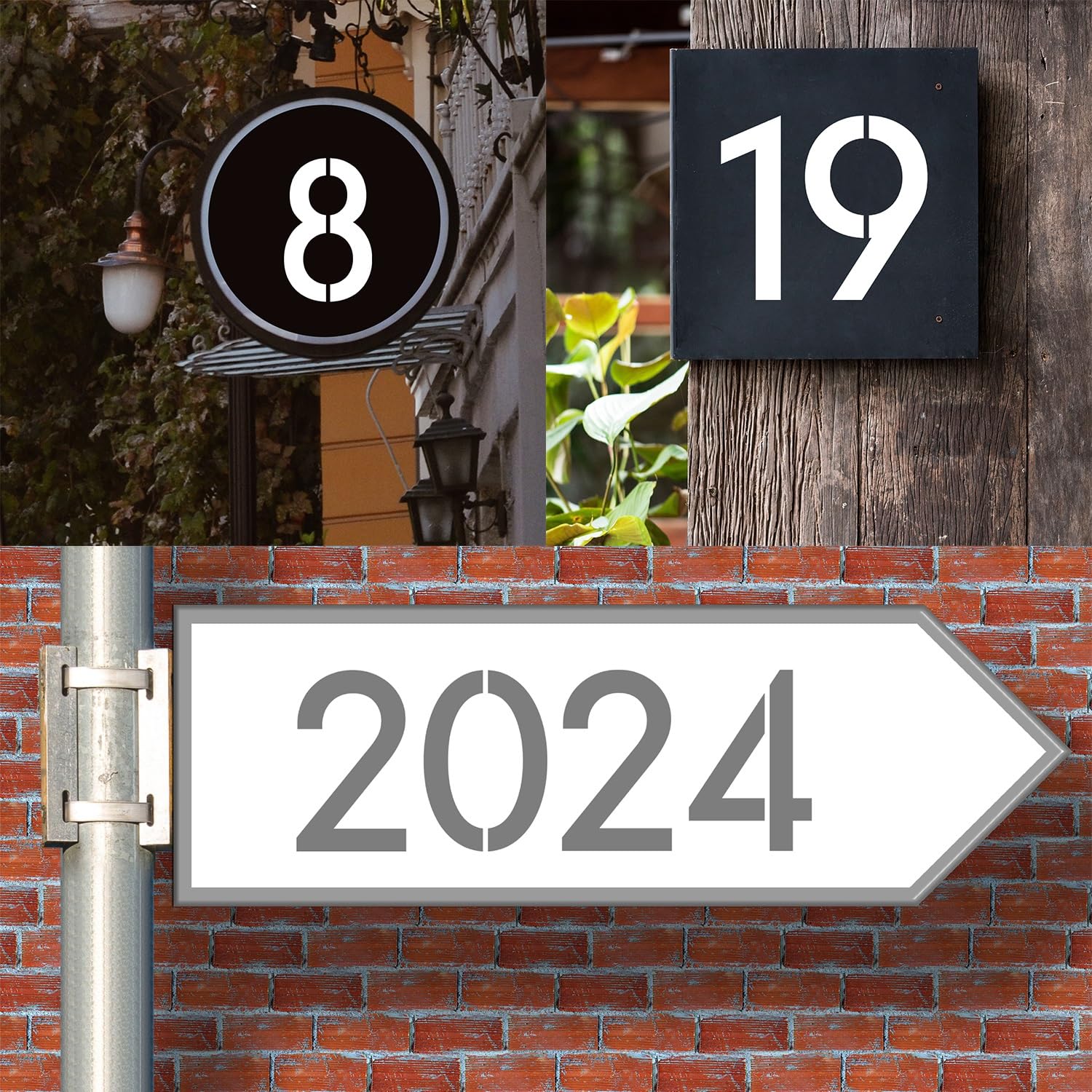 Snapklik.com : 6 Inch Number Stencil Kit, 20Pcs Reusable 0-9 Address ...