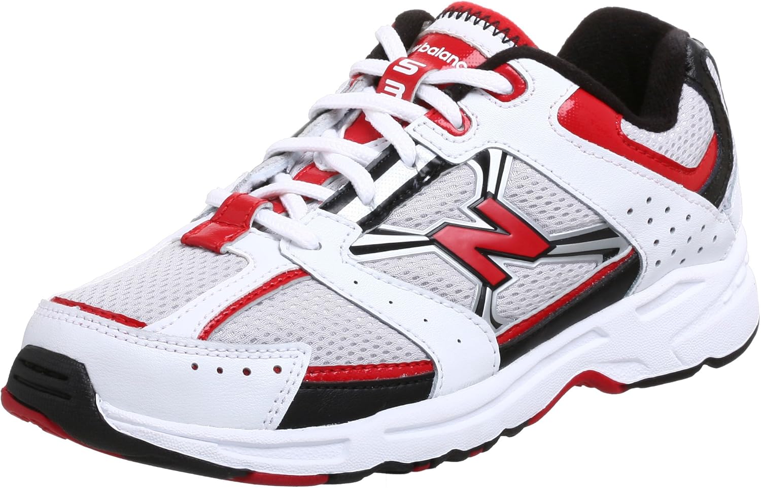 Amazon.com | New Balance Unisex-Child 536 V1 Sneaker, Black/Red | Running
