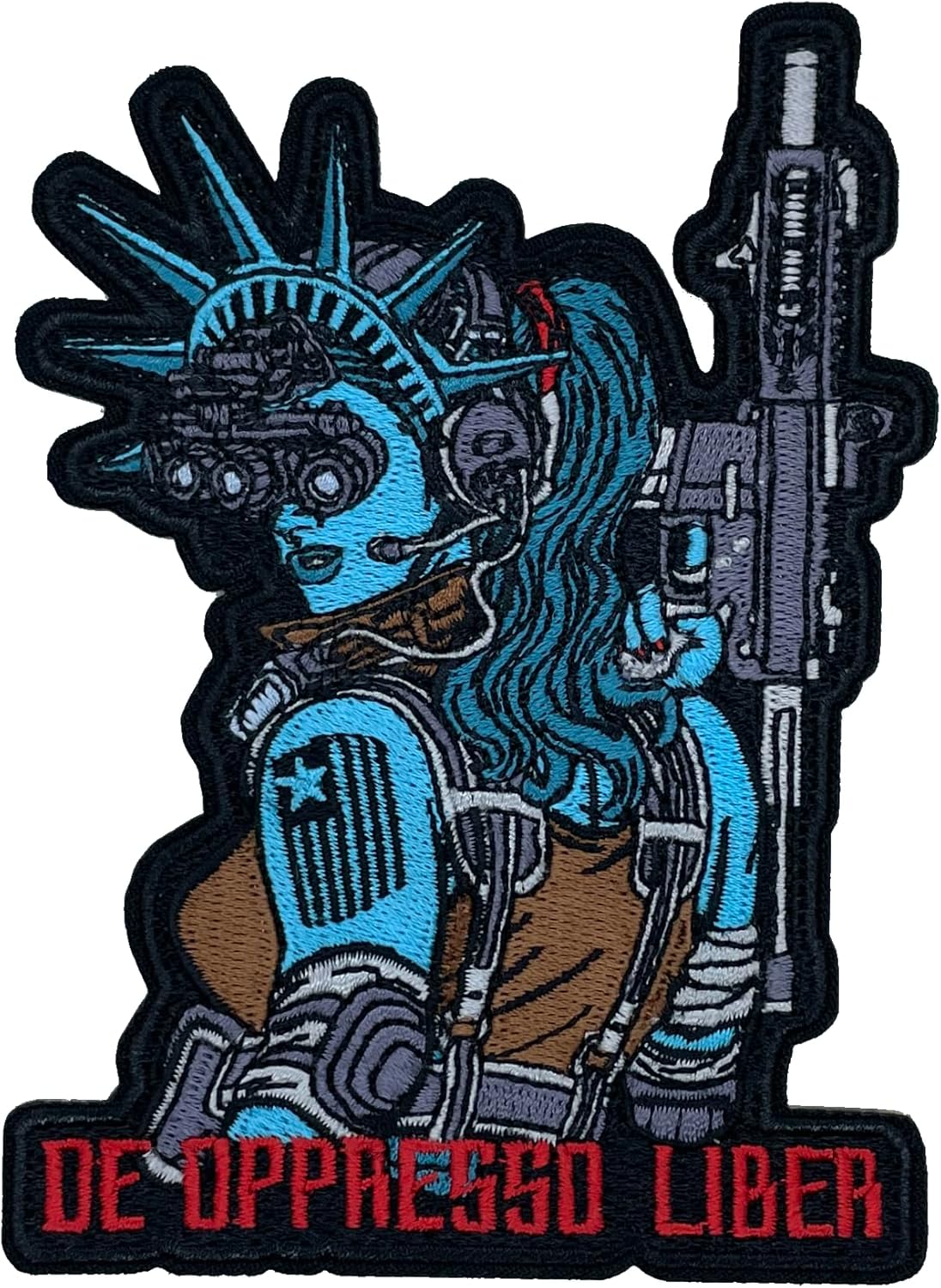 Amazon.com: Patriot Patch Co. - De Oppresso Liber - Statue of Liberty ...