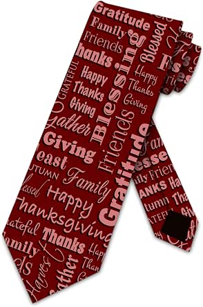 Amazon.com: Three Rooker Fall Neckties Mens Thanksgiving Ties Holiday ...