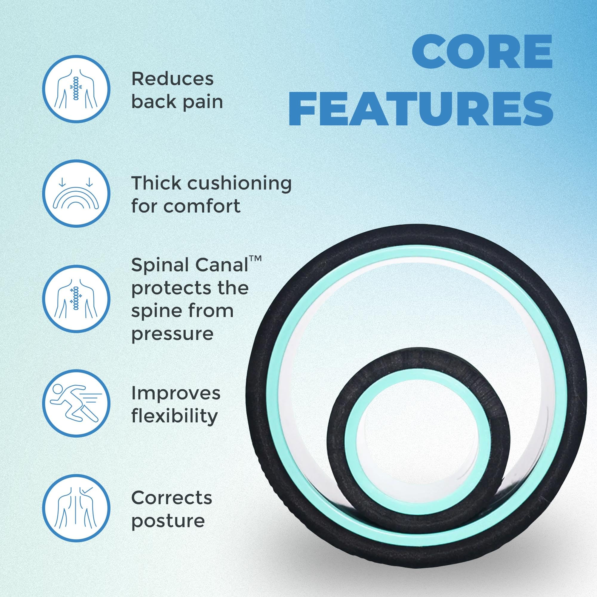 Snapklik.com : Chirp Wheel Foam Roller Targeted Back & Neck Relief ...