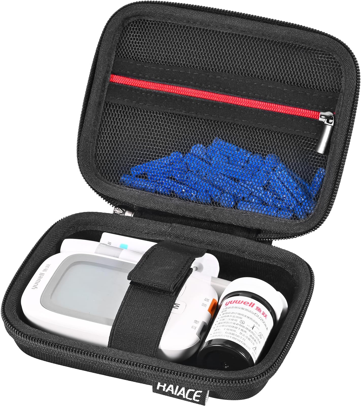 Amazon.com: Hard Shell Diabetic Supplies Bag Carrying Case Organizer ...