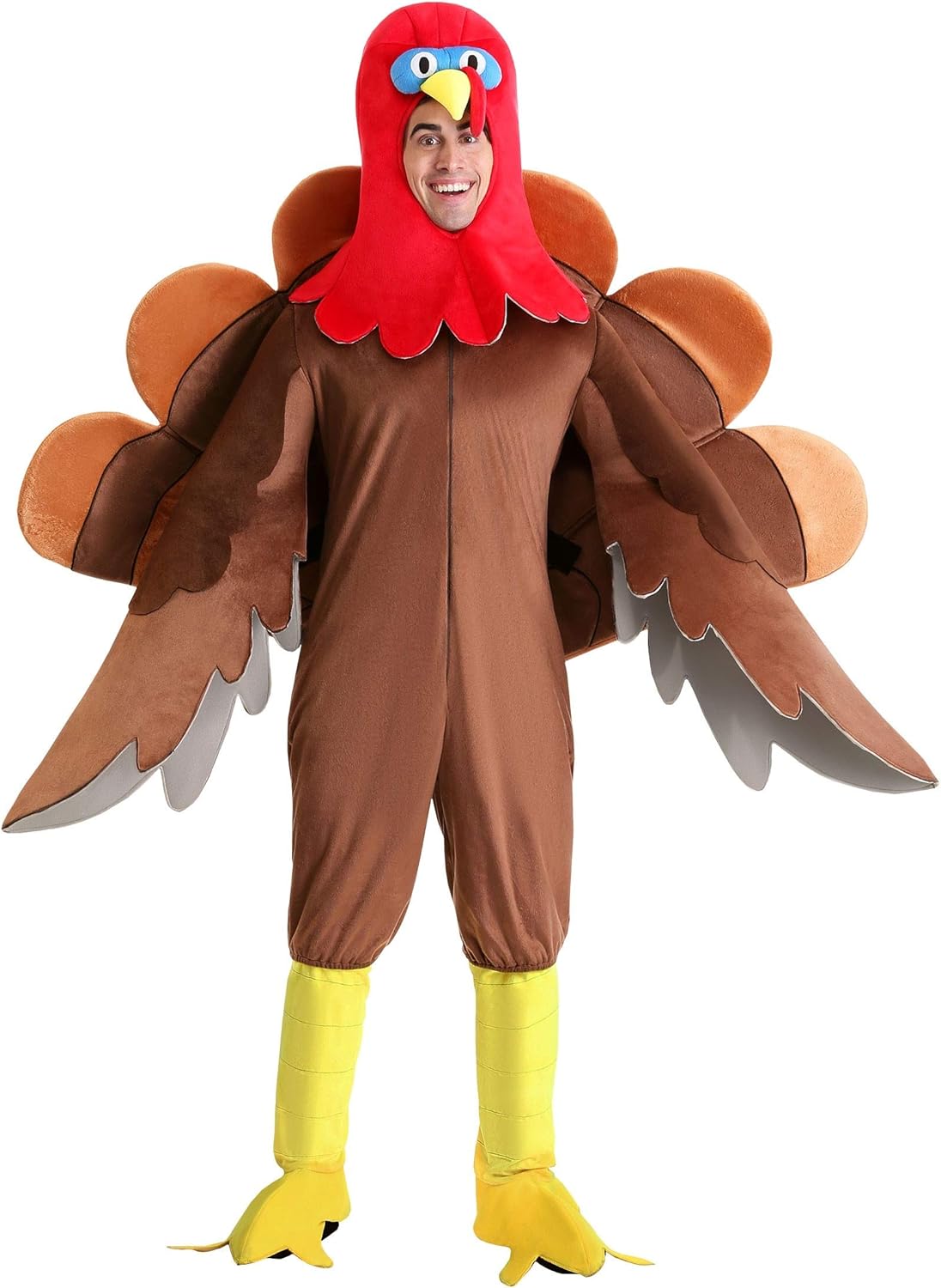Amazon.com: Wild Turkey Costume for Adults, Adult Thanksgiving ...