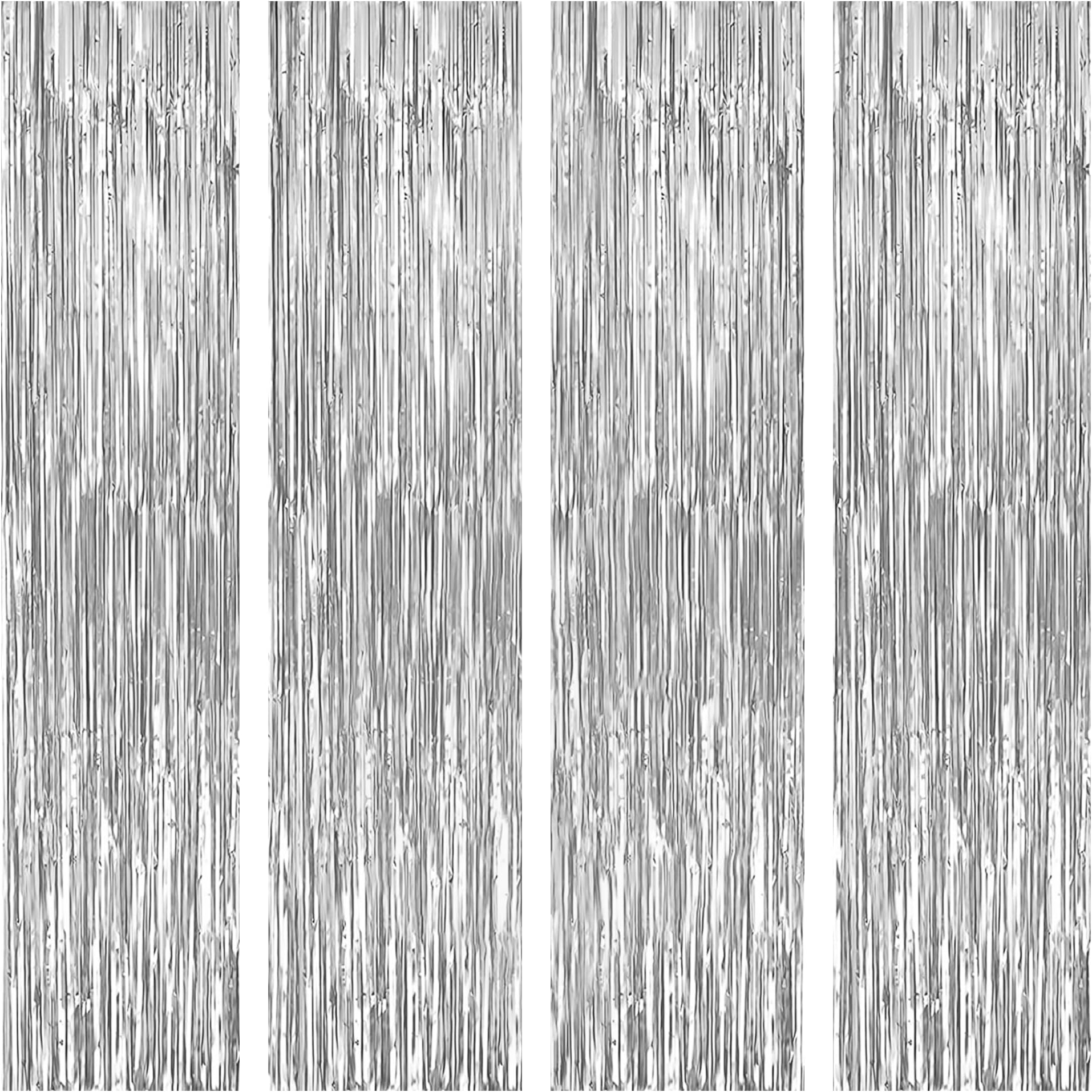 Amazon.com: KatchOn, Metallic Silver Backdrop - Pack of 4 | Silver ...