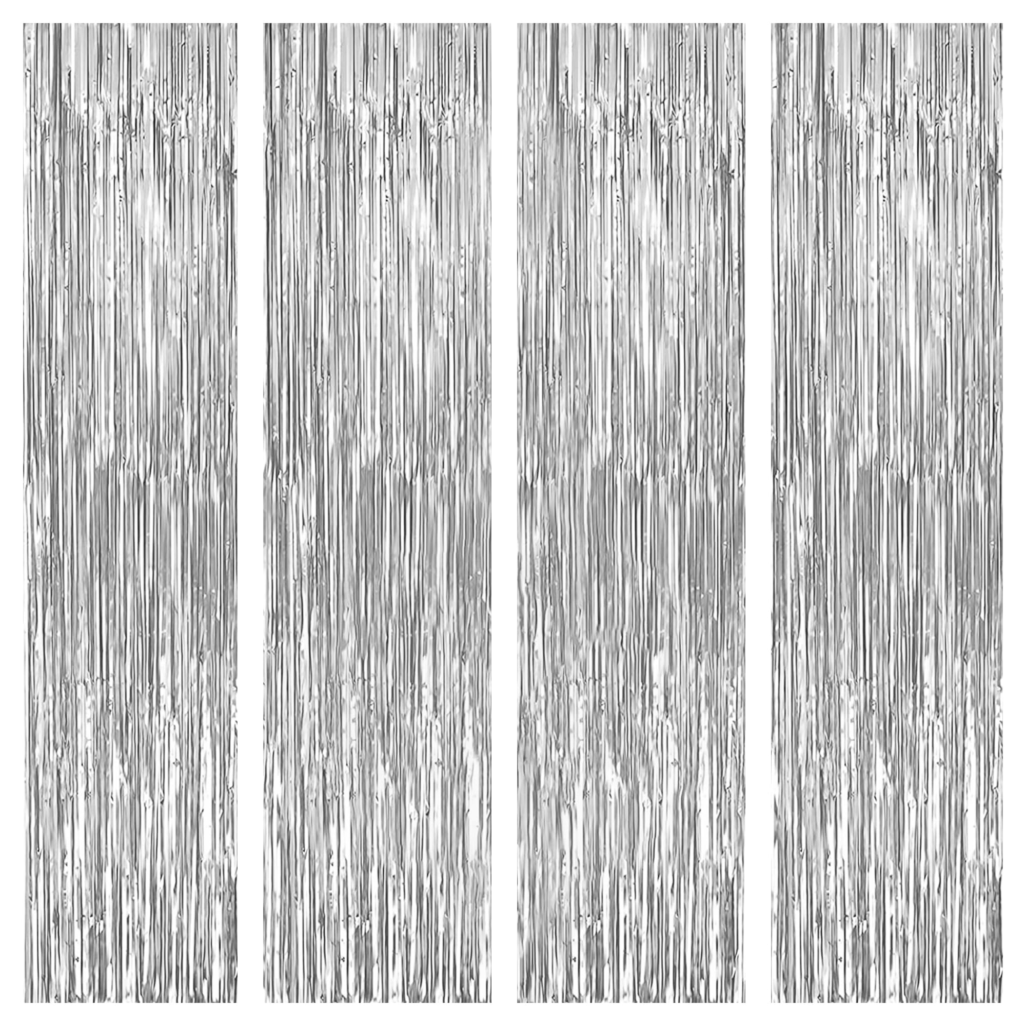 Amazon.com: KatchOn, Metallic Silver Backdrop - 3.2x6.5 Feet, Pack of 4 ...
