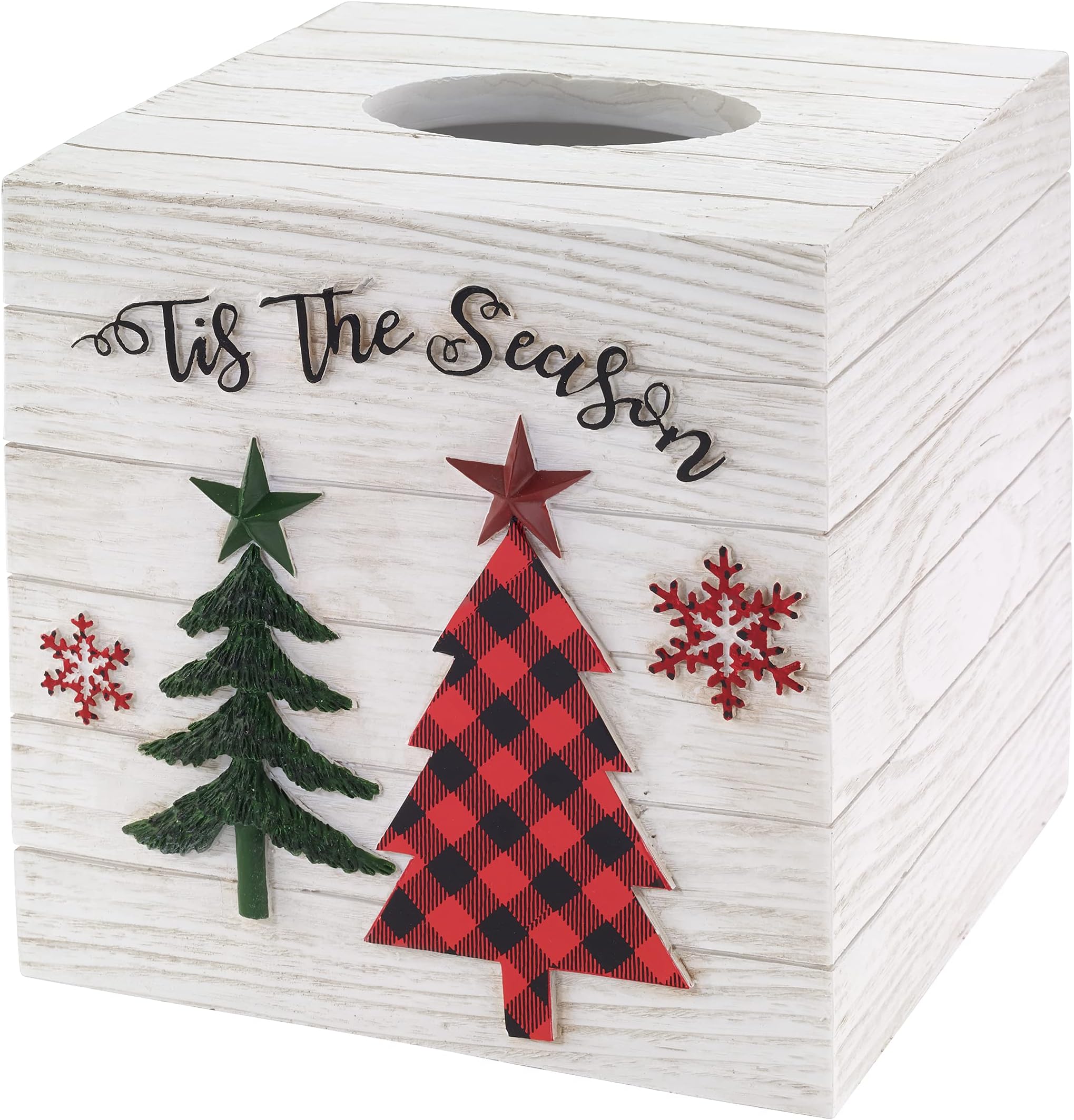 Amazon.com: TB2609- Christmas Tissue Box Cover Vintage Pine Cones ...