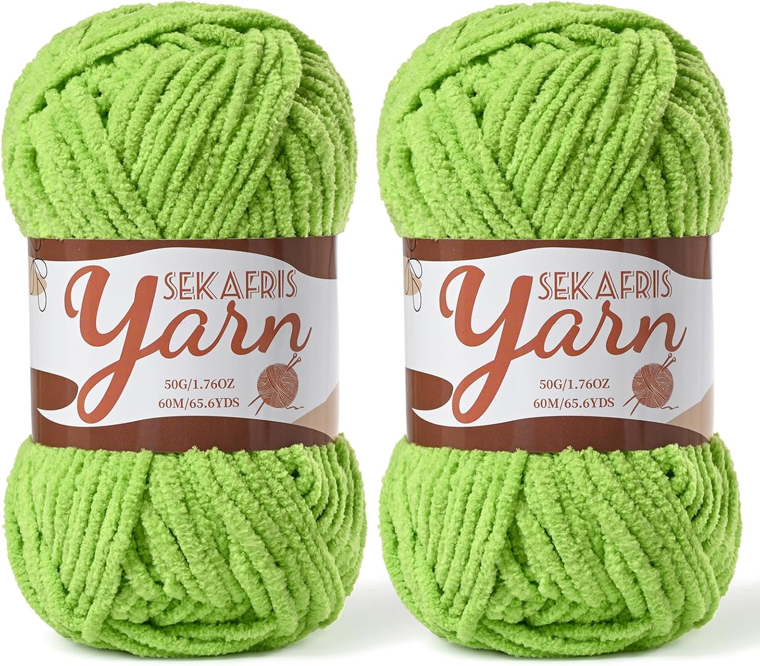 Amazon.com: 2 Pack Fluffy Velvet Yarn for Crocheting，Baby Blanket Yarn ...