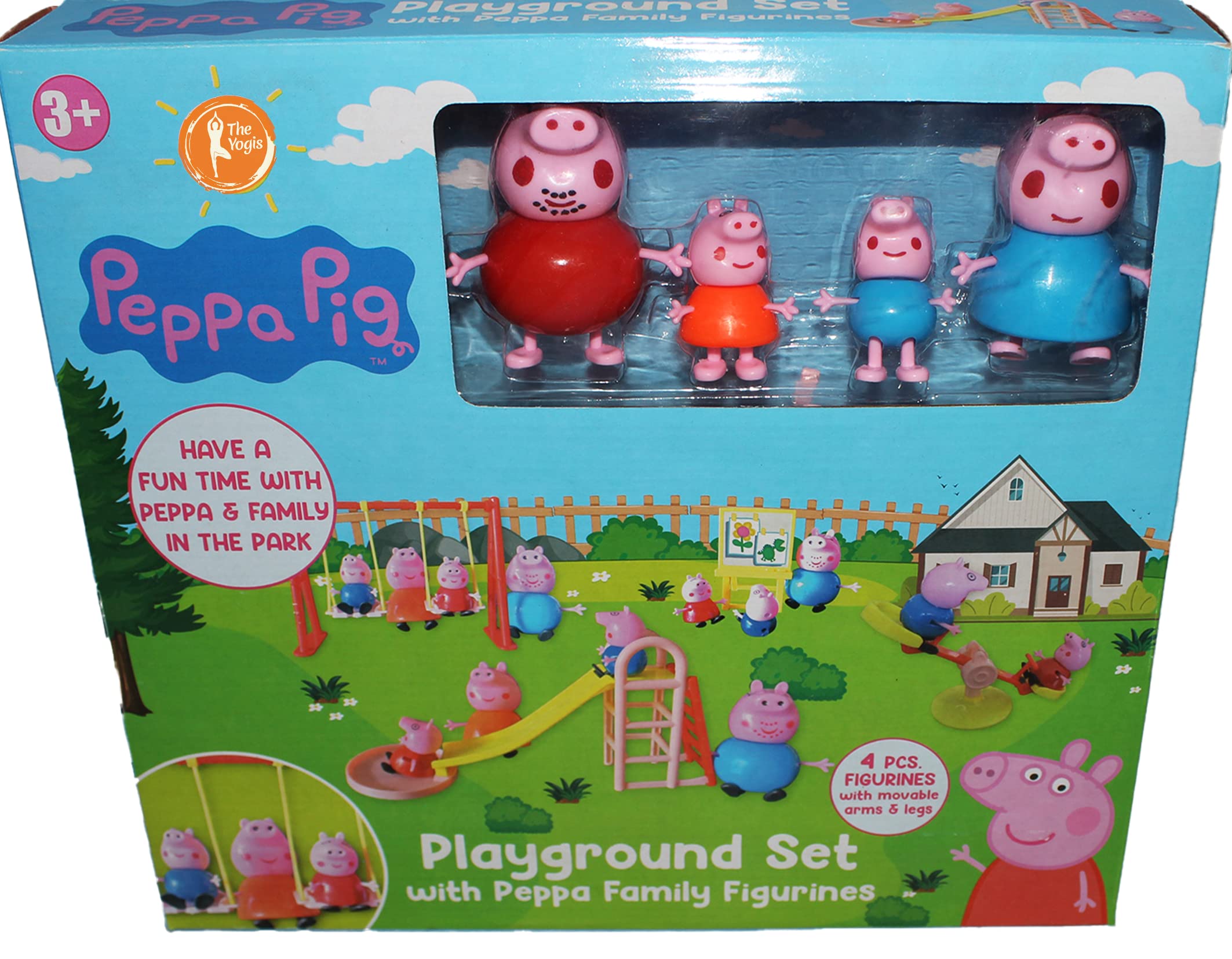 Buy The Yogis Pepp'a Pig's Family Playground Park Set with Pig Family ...
