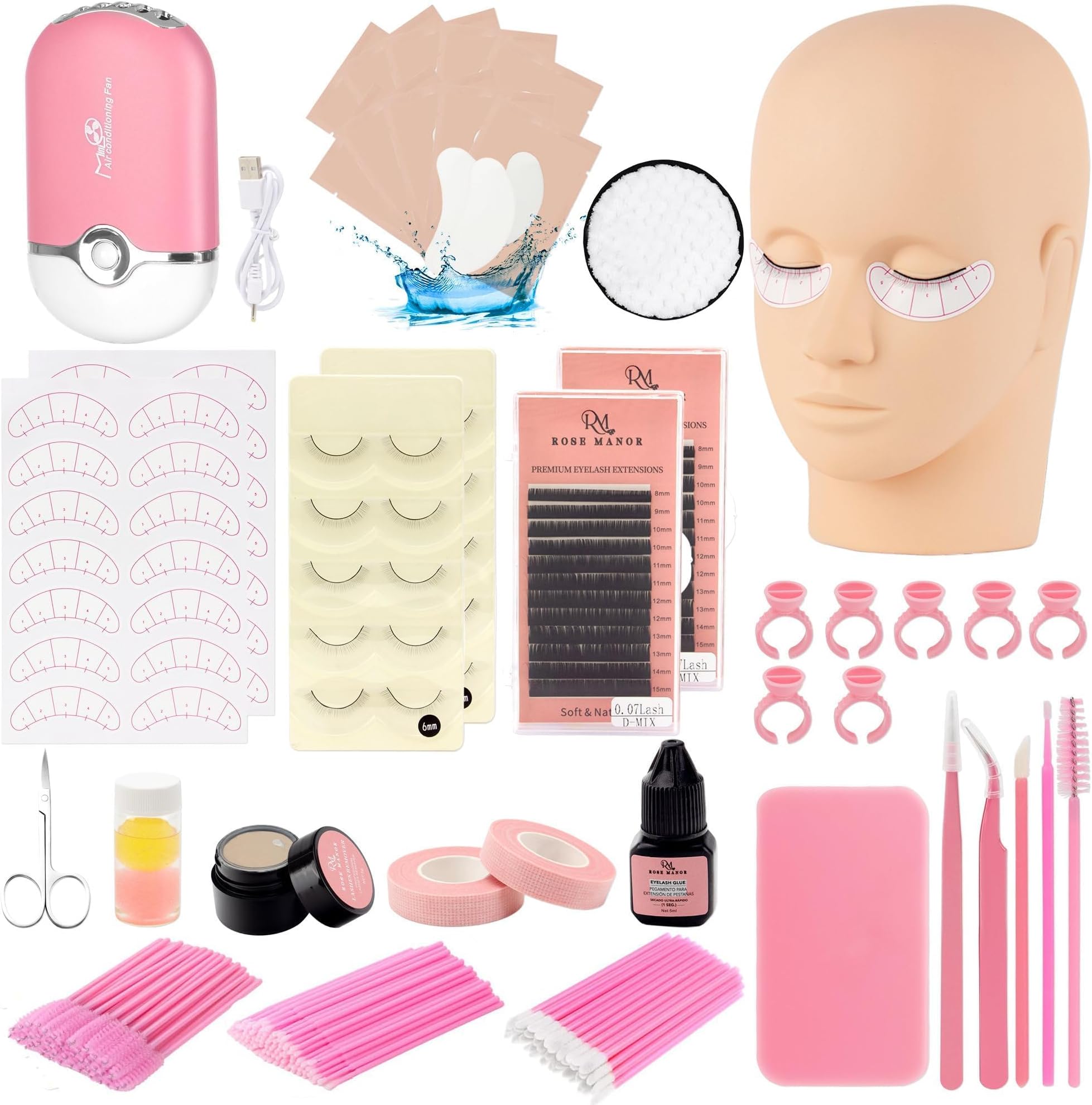 Amazon.com: Rose Manor Lash Eyelash Extension Kit, Lash Kit for Eyelash ...
