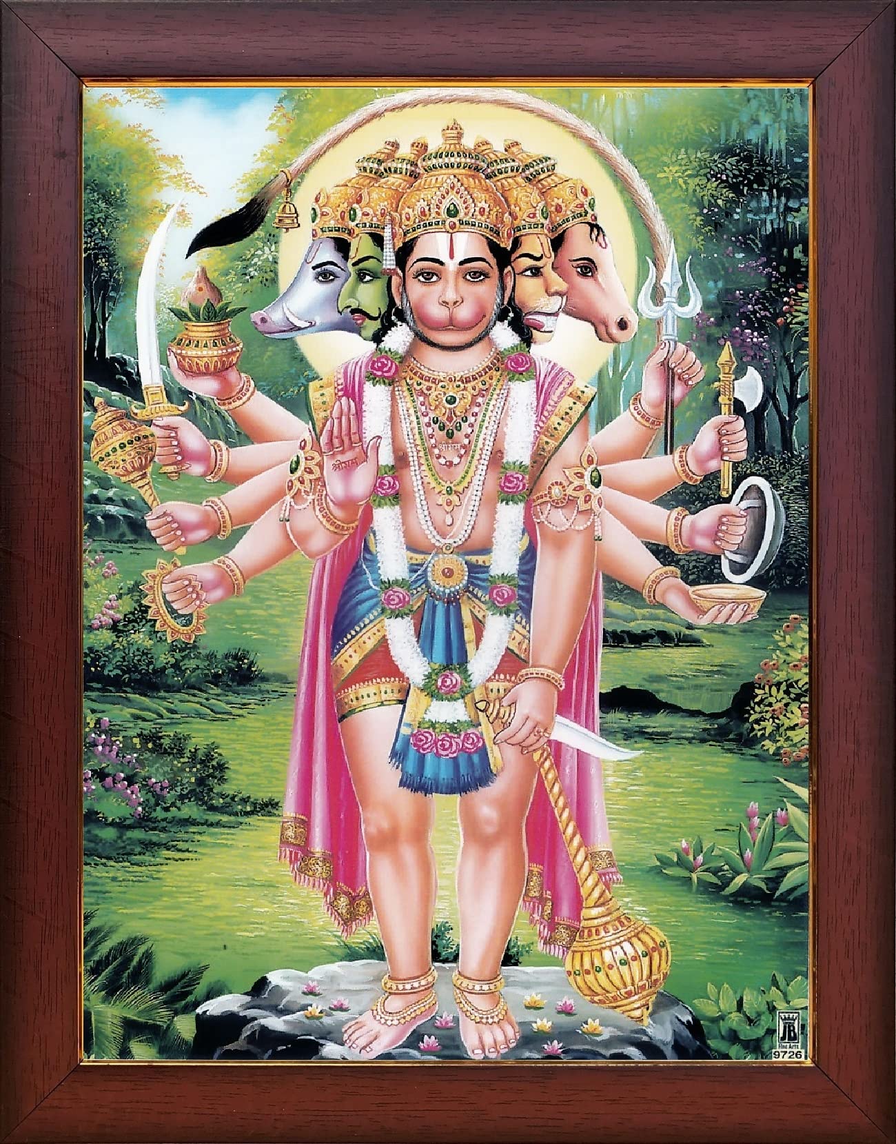 Buy Garuda photos - Panchmukhi Hanuman Photo Frame; Panchamukhi ...