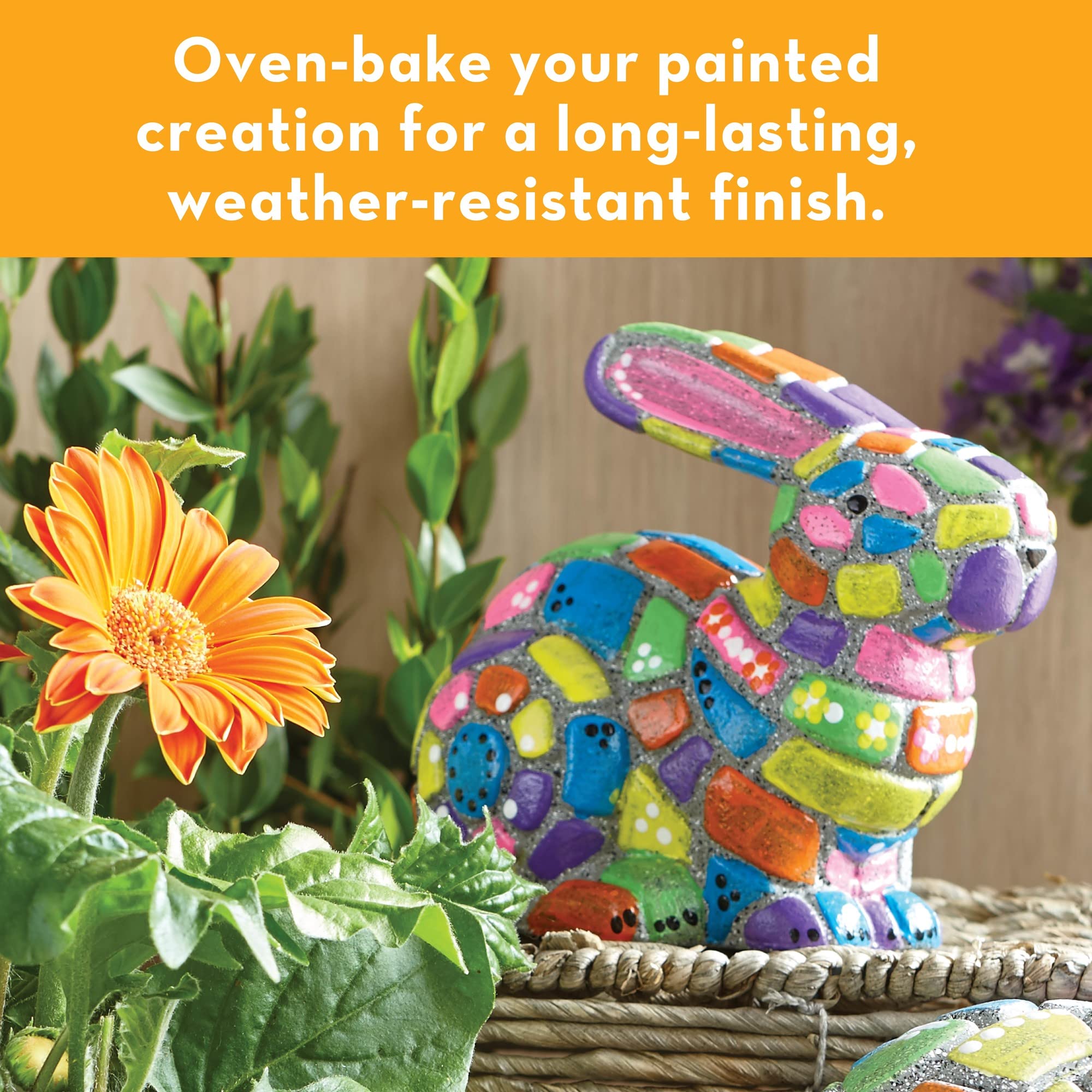 Snapklik.com : MindWare Paint Your Own Stone Bunny Rabbit - Mosaic ...