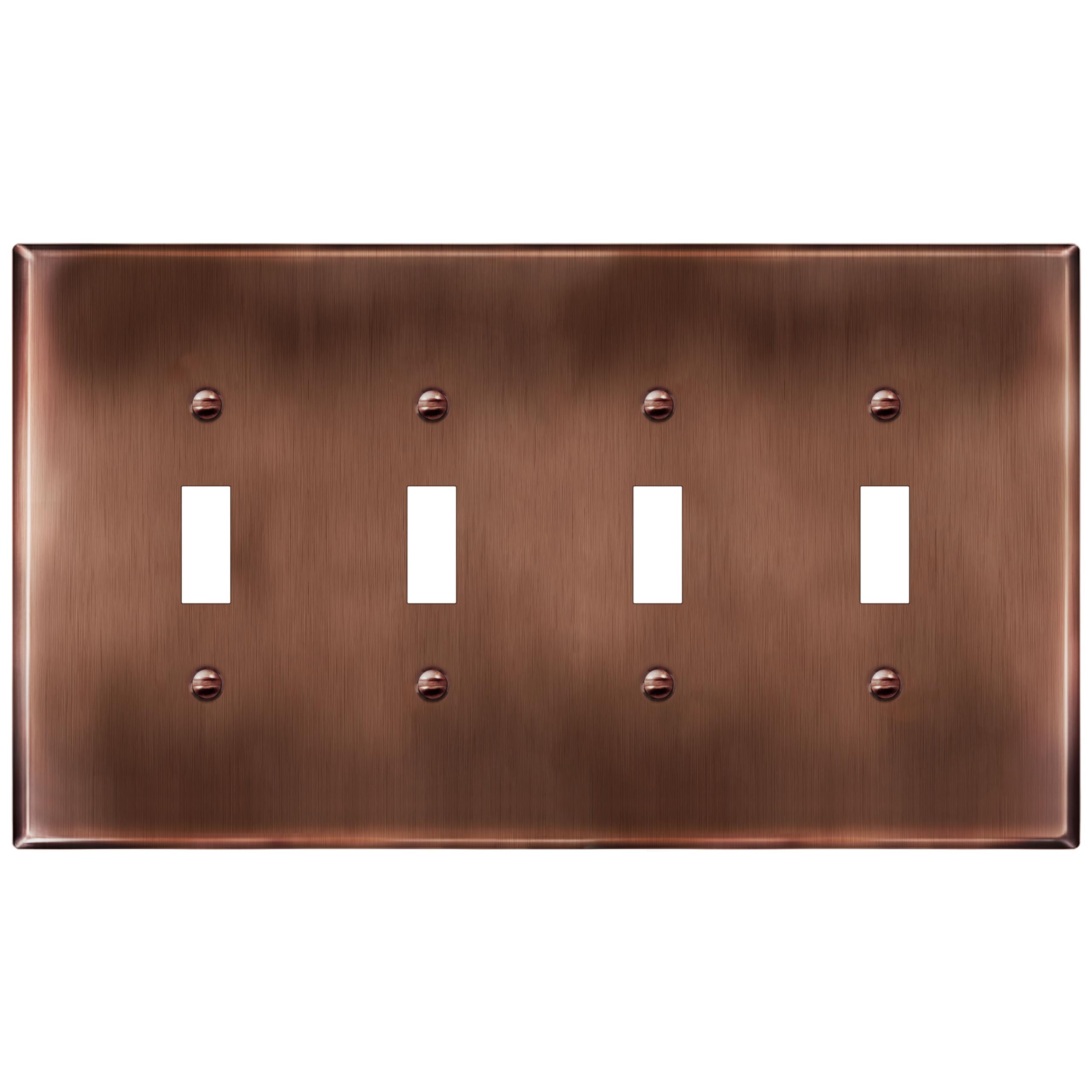 Snapklik.com : Toggle Light Switch Metal Wall Plate, Stainless Steel ...
