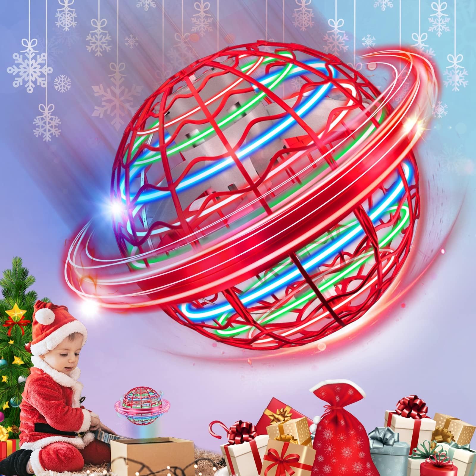 Snapklik.com : Flying Orb Ball Toys,Galactic Fidget Spinner Ball,Hover ...
