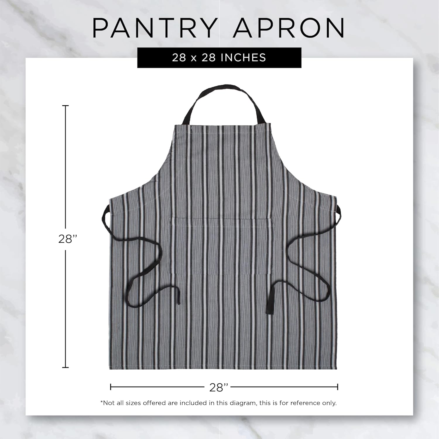 DII Women’s Pantry Style Apron Collection Large Pockets, Adjustable ...