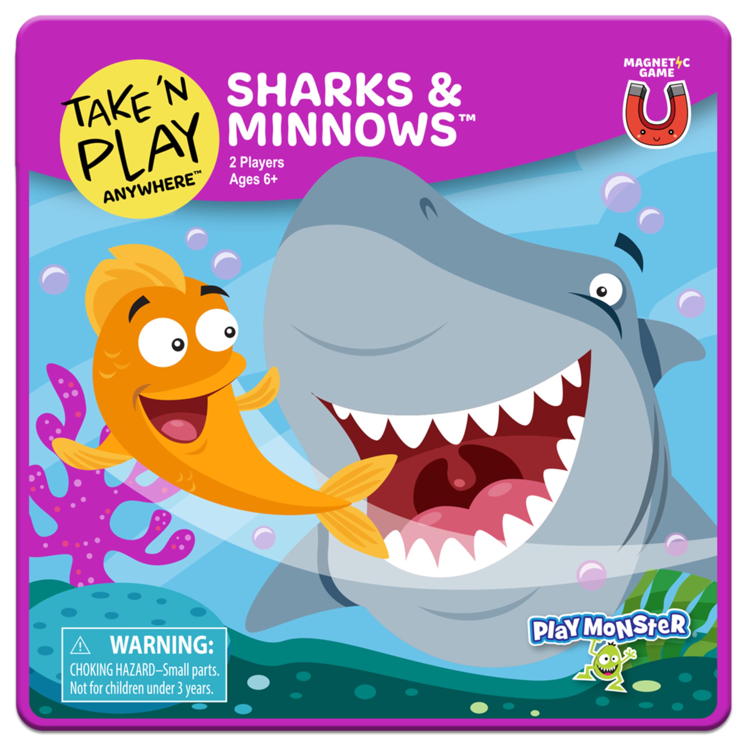 Amazon.com: Take N Play, Anywhere Sharks & Minnows, Board Games for ...