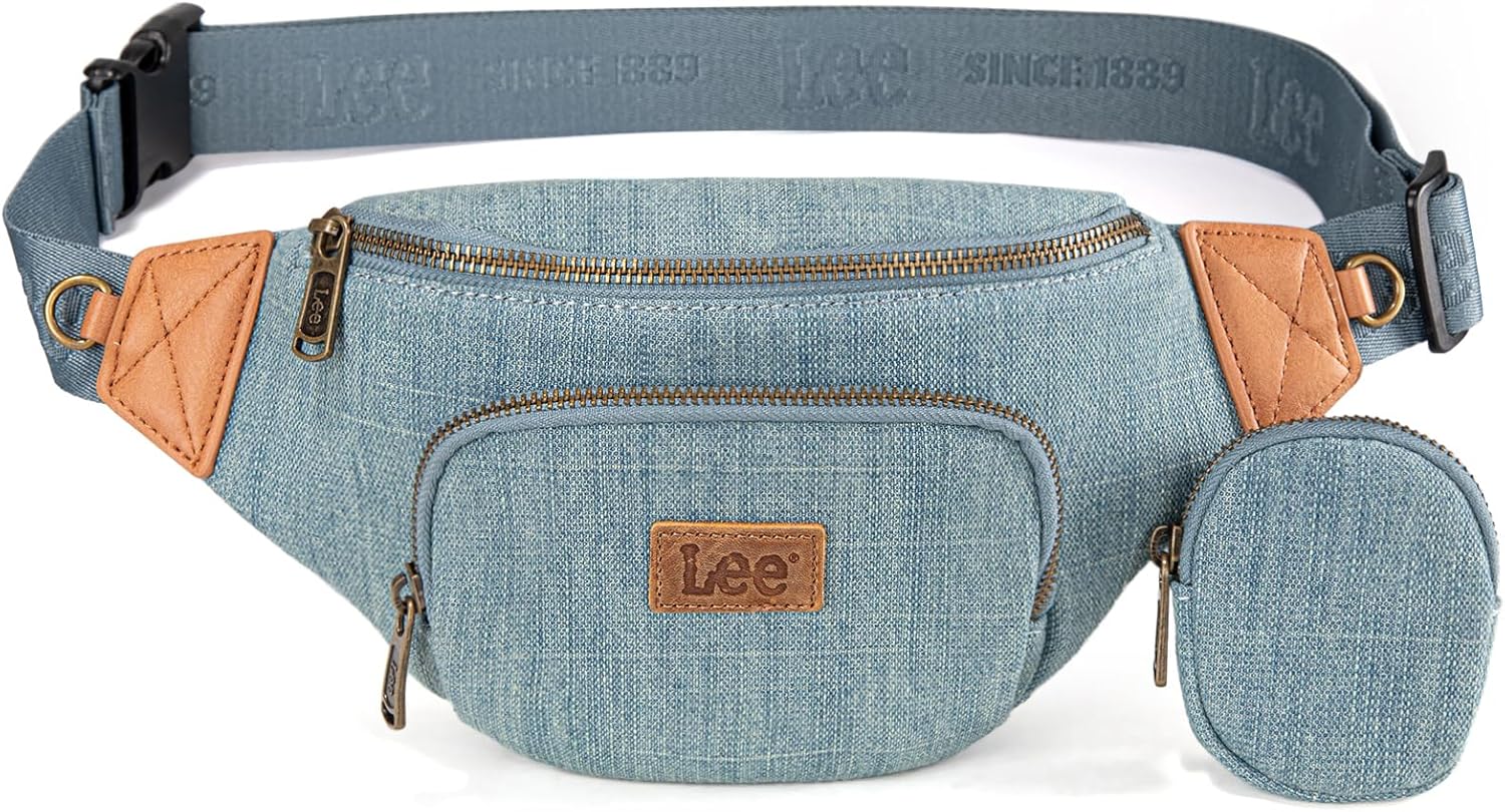 Amazon.com | Montana West x Lee Fanny Pack for Women Denim Waist Pack ...