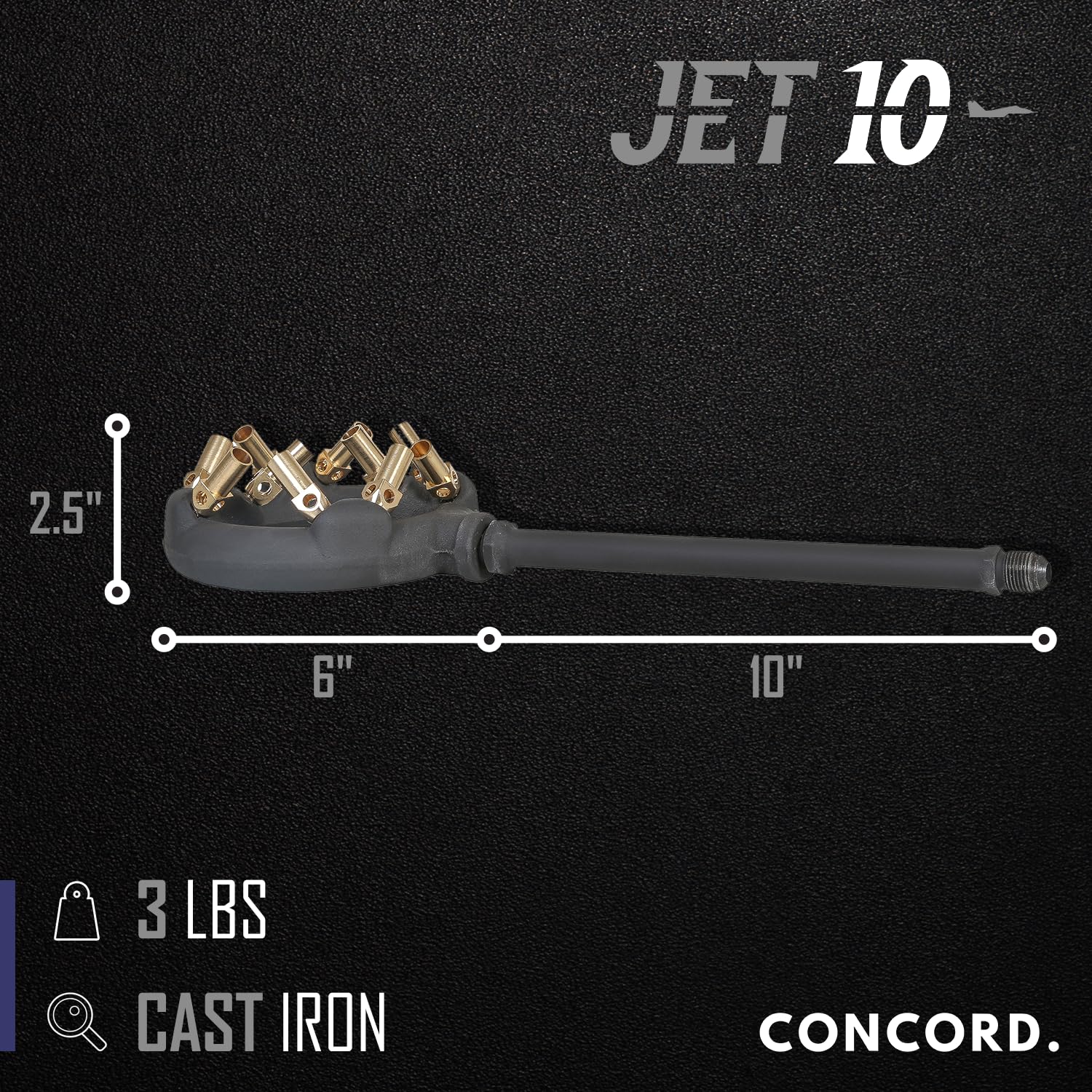 Snapklik.com : CONCORD Cast Iron Jet Burner Single Propane Outdoor ...