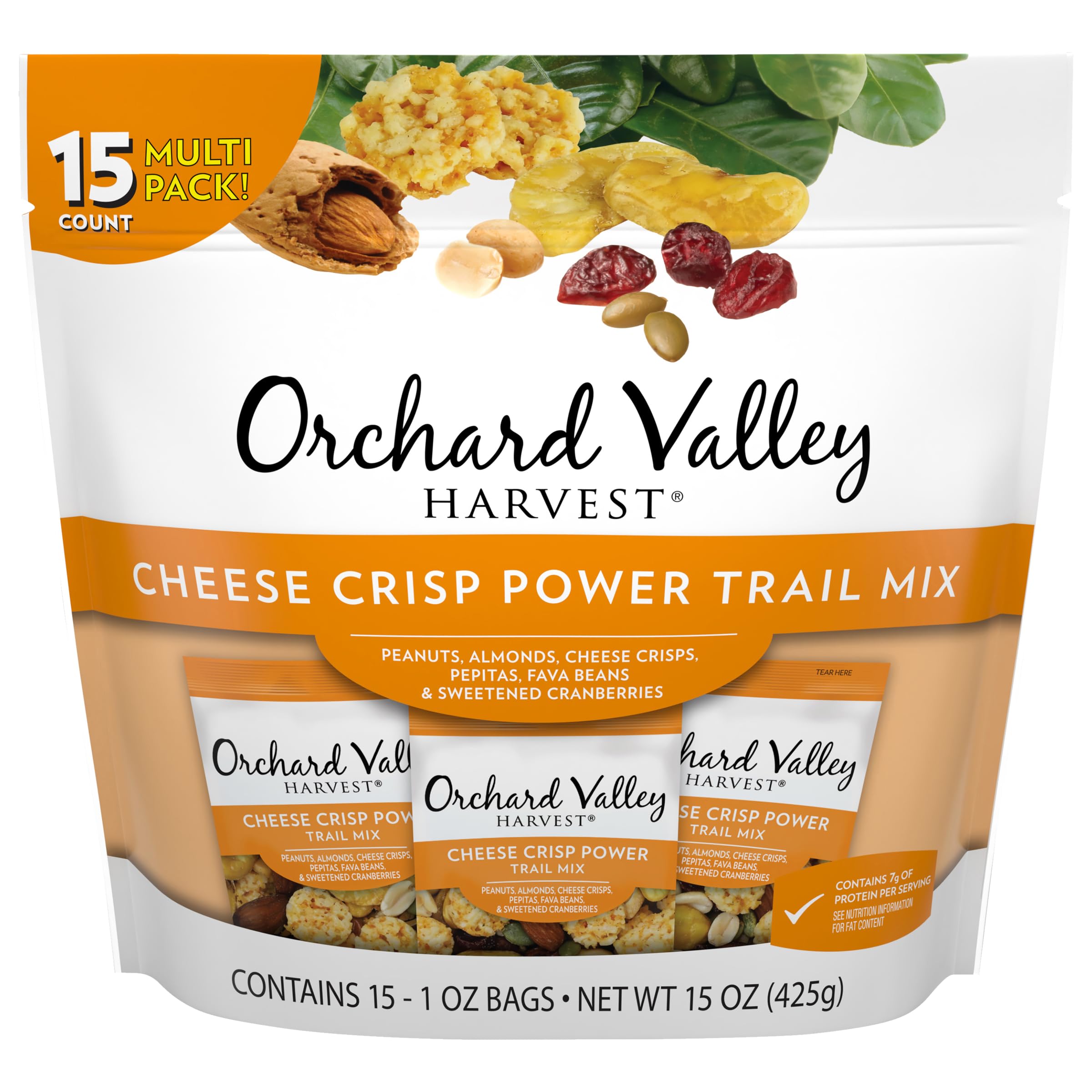 Amazon.com: Orchard Valley Harvest Cheese Crisp Power Trail Mix, 1 oz ...