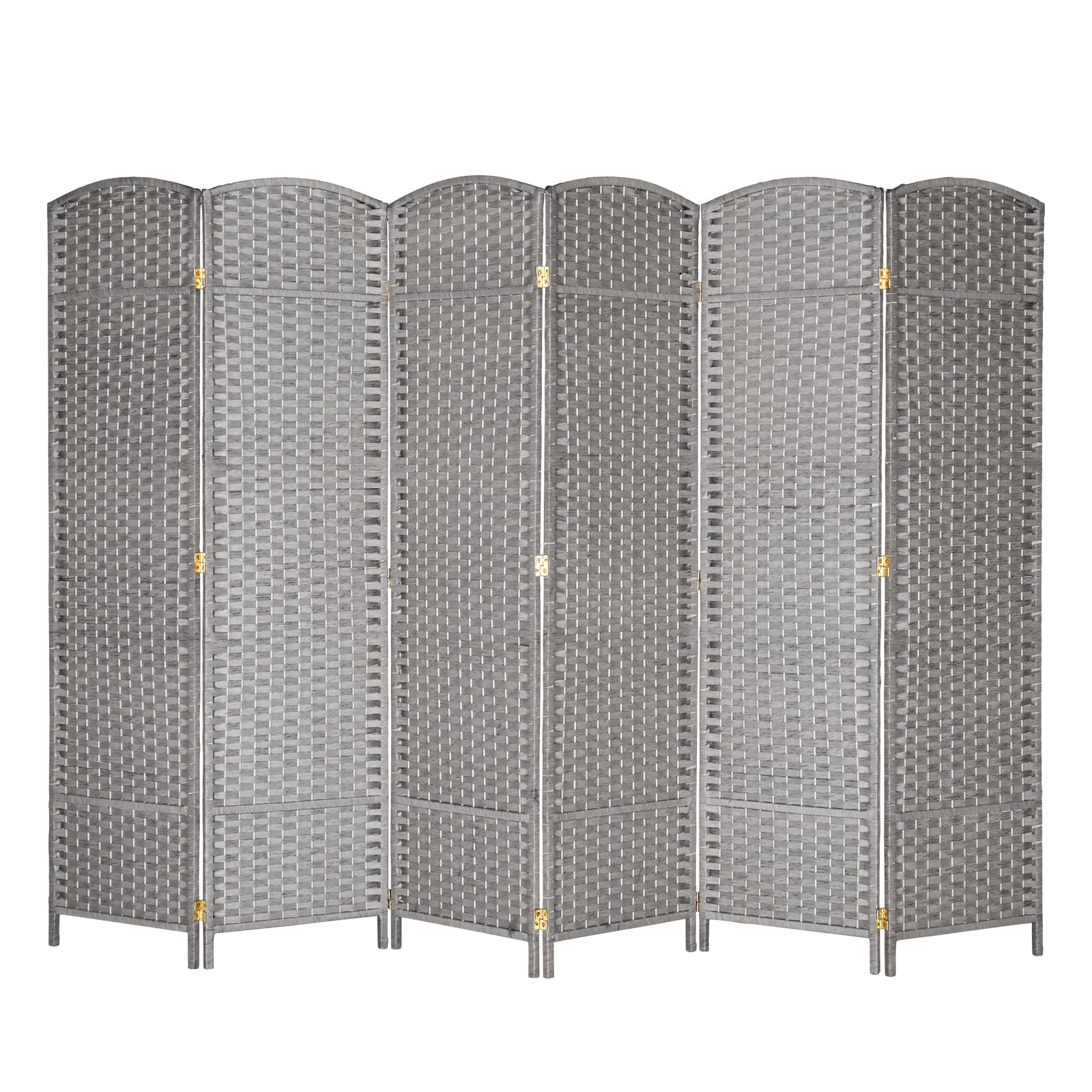 Amazon.com: VINGLI 6-Panels Tall Rattan Room Divider, 6 FT Folding ...