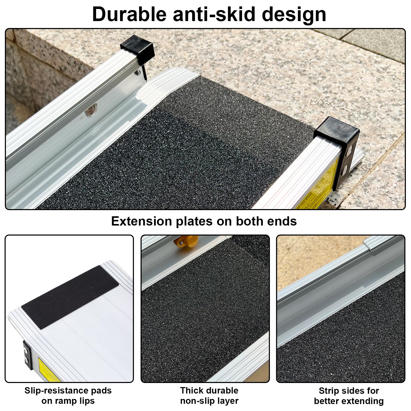 Snapklik.com : Redder Redder 3 To 5 FT Wheelchair Ramps, Retractable ...