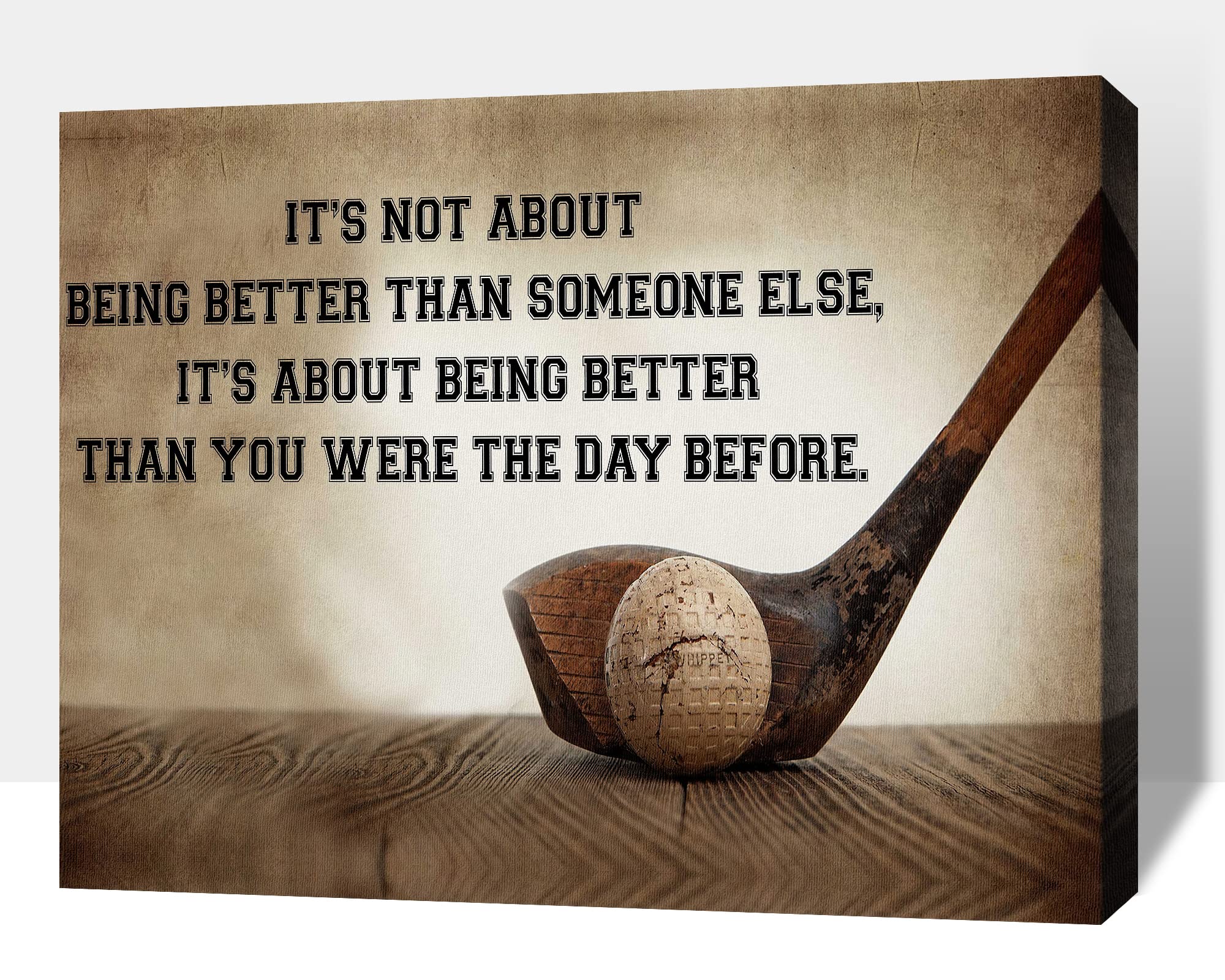 Amazon.com: Inspirational Canvas Wall Art, Golf Clubs Wall Art Painting ...