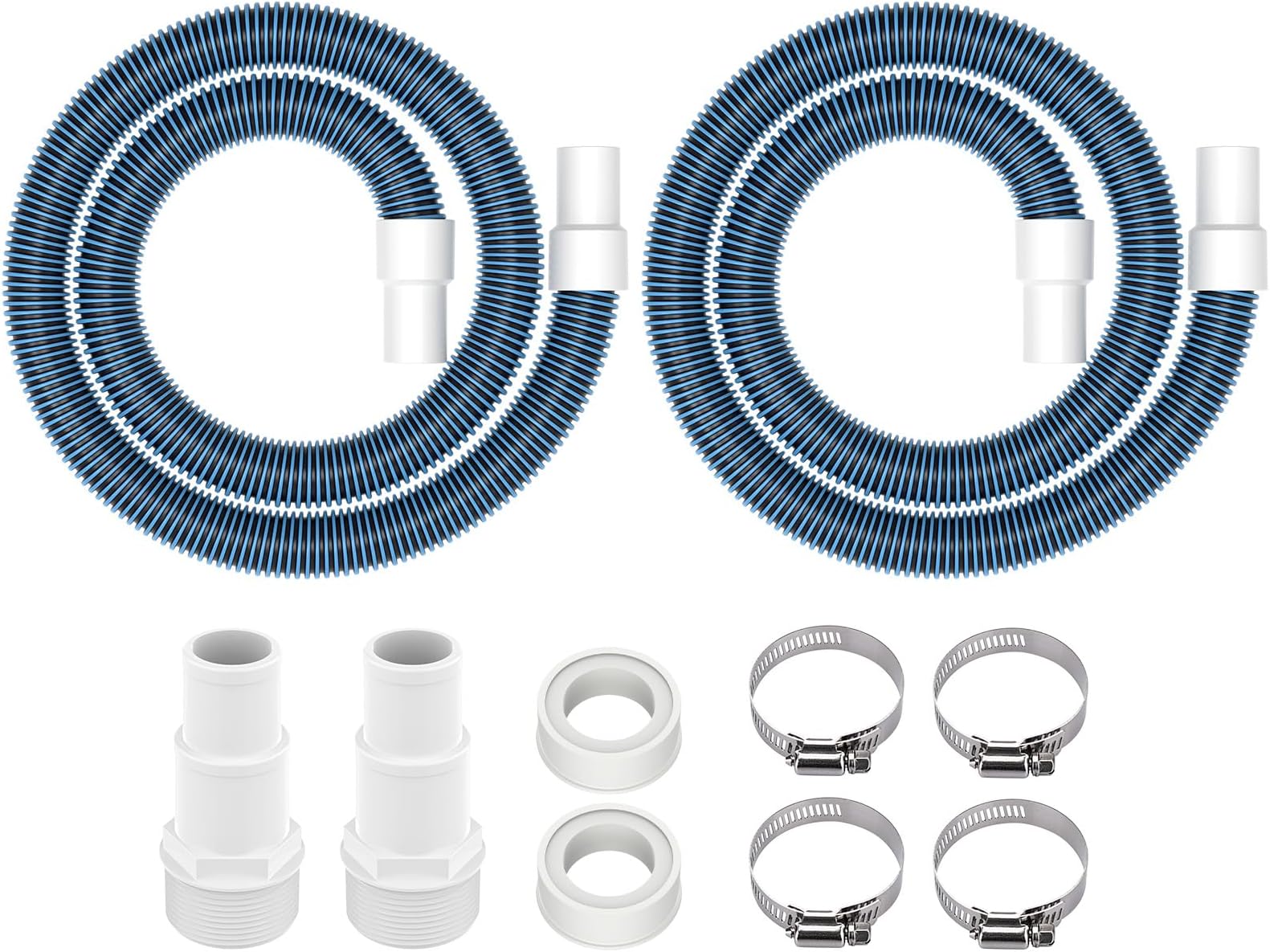 Amazon.com: 1.5" 6ft Pool Filter Pump Hose Kit - Above Ground Swimming ...