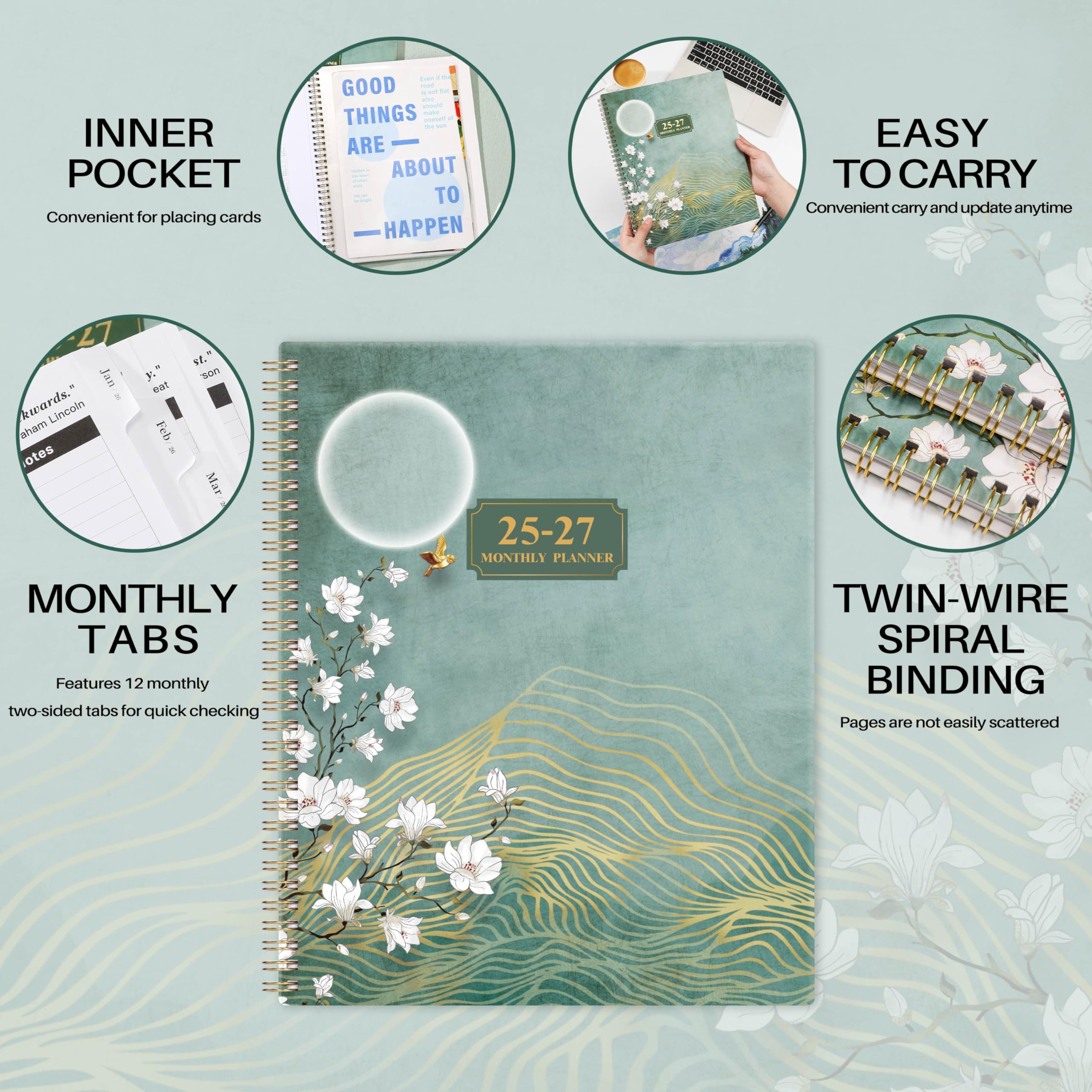Snapklik.com : Monthly Planner 2025-2027 - JUL 2025 - JUN 2027 Academic ...