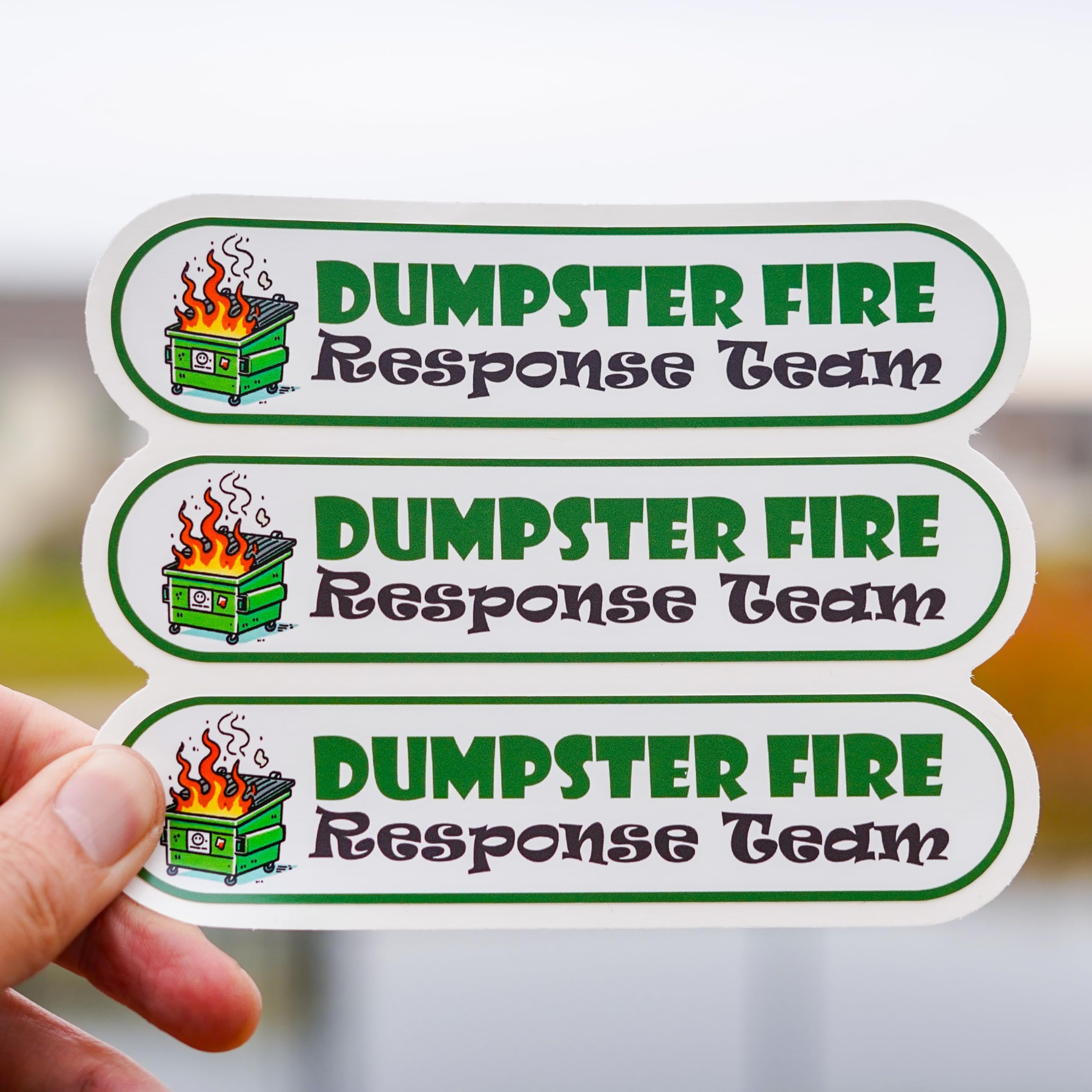 Amazon.com: Dumpster Fire Response Team Sticker Pack – Set of 3 Vinyl ...