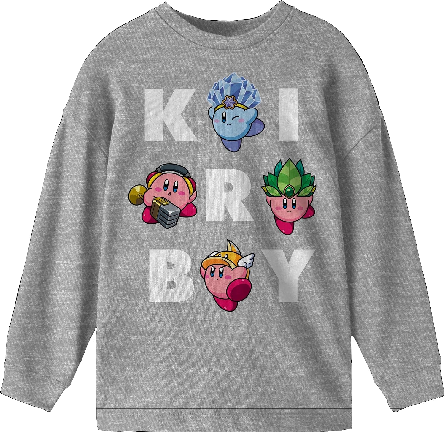Amazon.com: Kirby Different Abilities Crazy Letters Youth Heather Gray ...