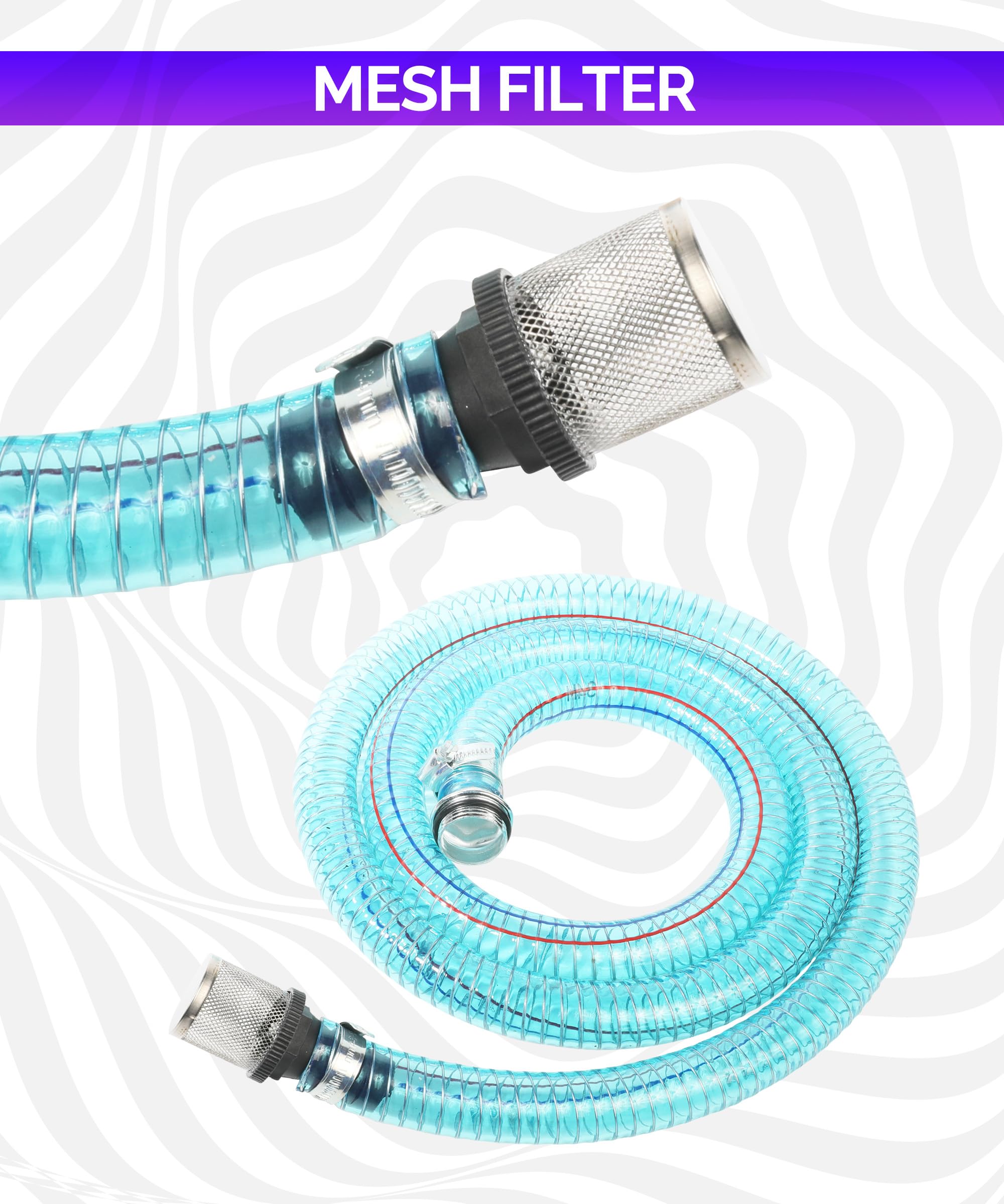 Snapklik.com : Bylikeho Fuel Hose,1 Inch Suction Hose,Fuel Transfer ...