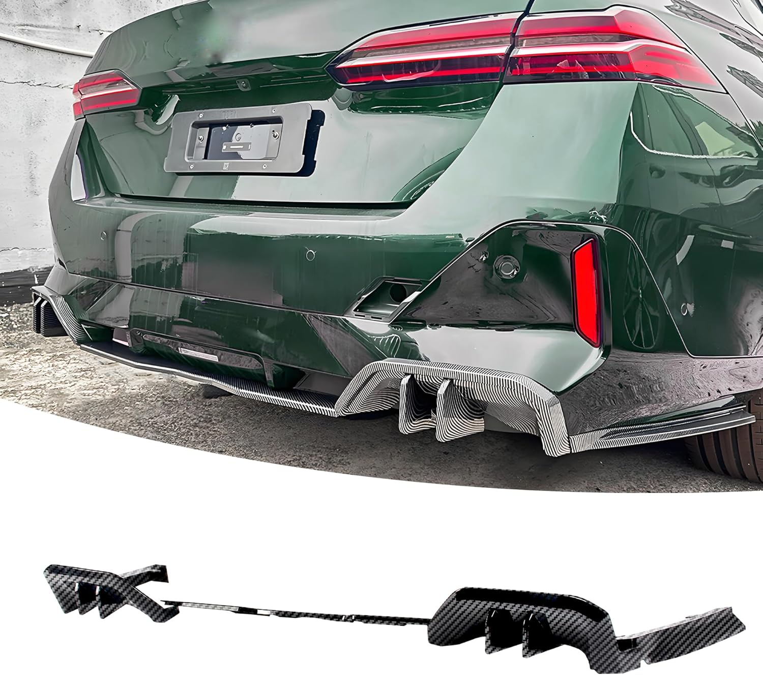 Amazon.com: NeespoC Rear Diffuser 5PCS Fit for BMW 5 Series G60 I5 (M ...