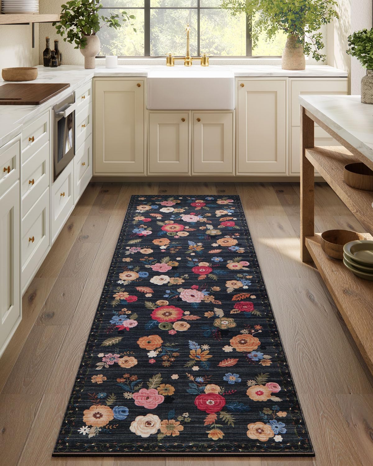 Amazon.com: Machine Washable Runner Rug for Hallway: 2'6"x8' Kitchen ...