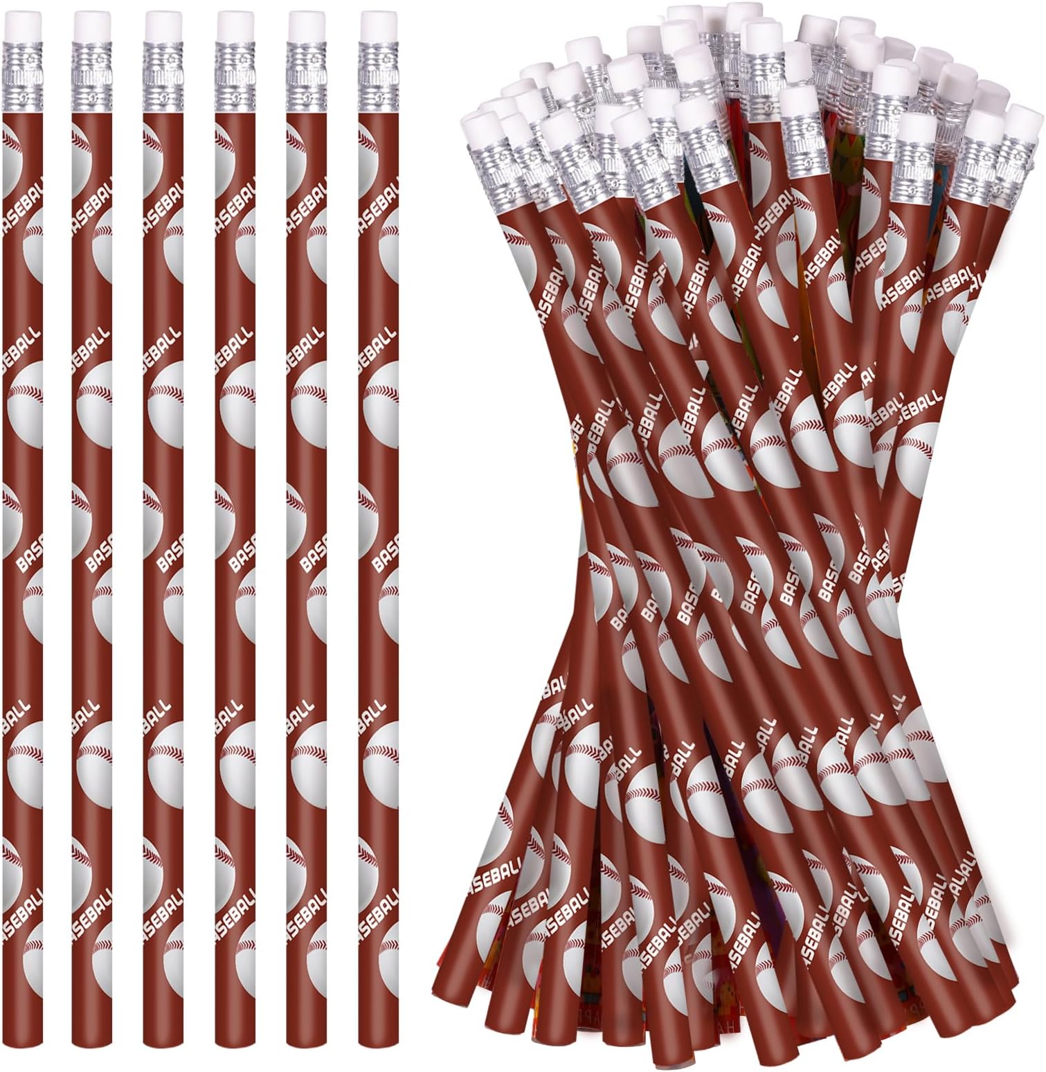 Amazon.com : SHEHARUHI 20 Pieces Sport Pencils 20 Pcs Sports Ball ...