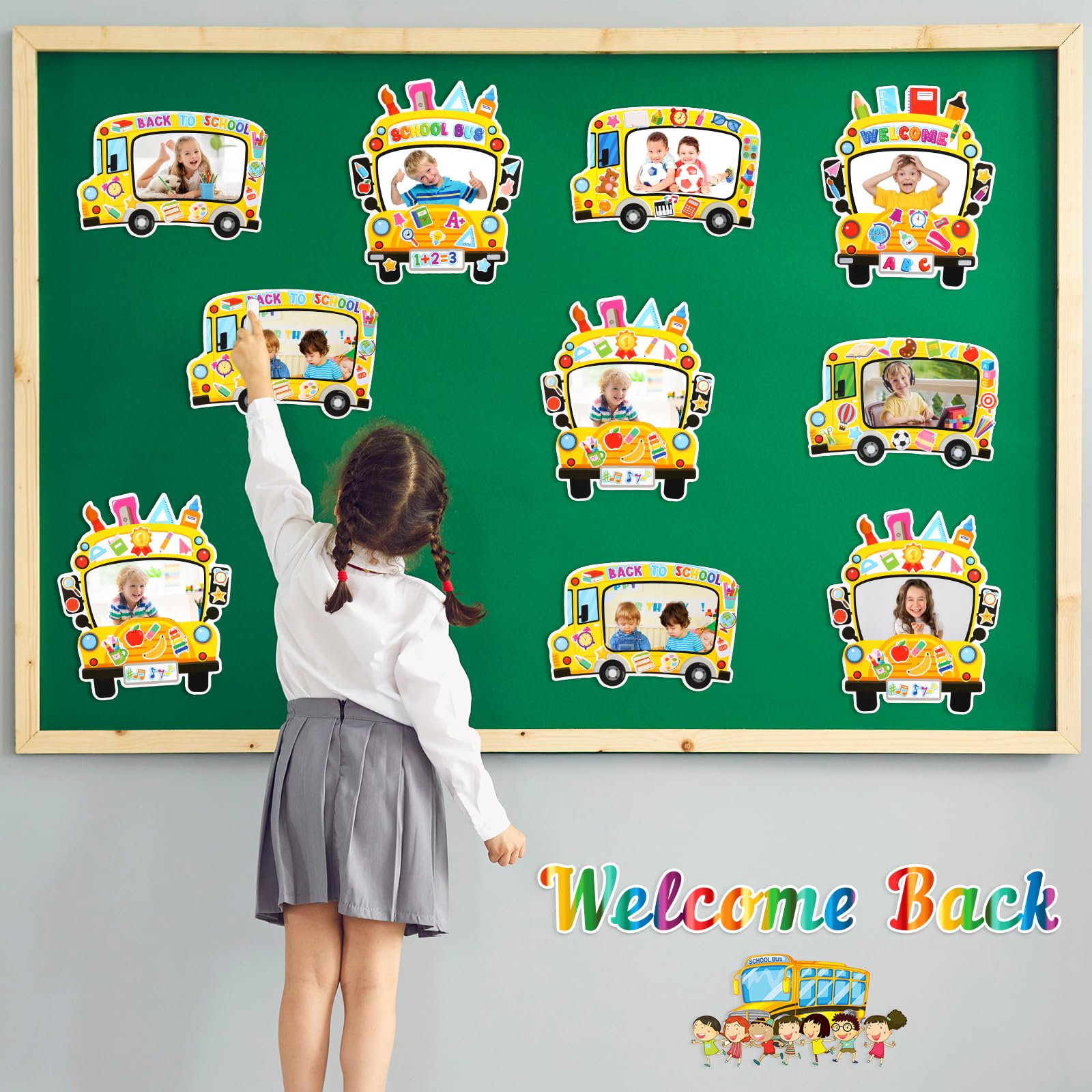 Back To School Kit 48 Pcs Back To School Craft Kit - DIY School Bus ...