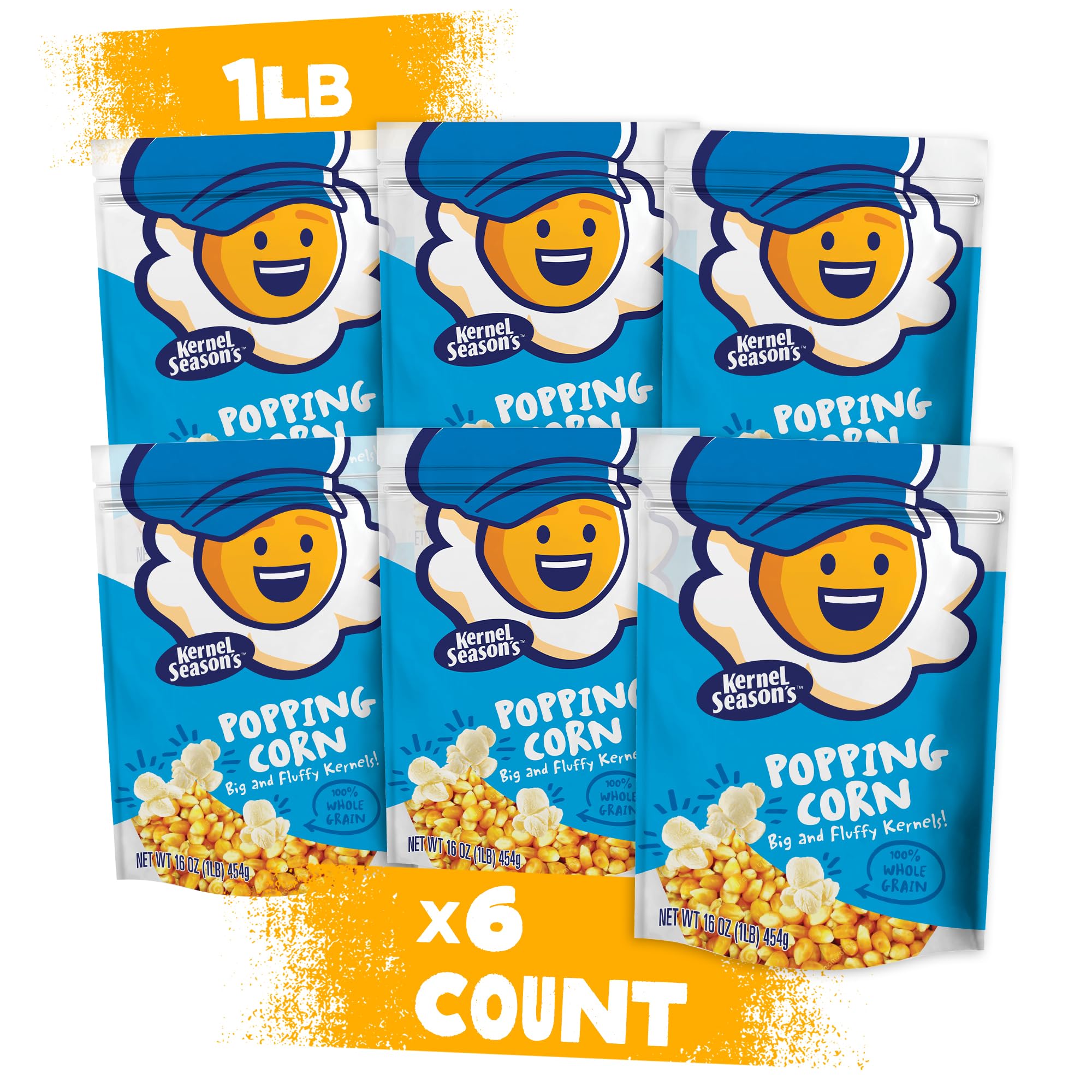 Amazon.com : Kernel Season's Popping Corn Popcorn, Resealable Pouch, 1 ...