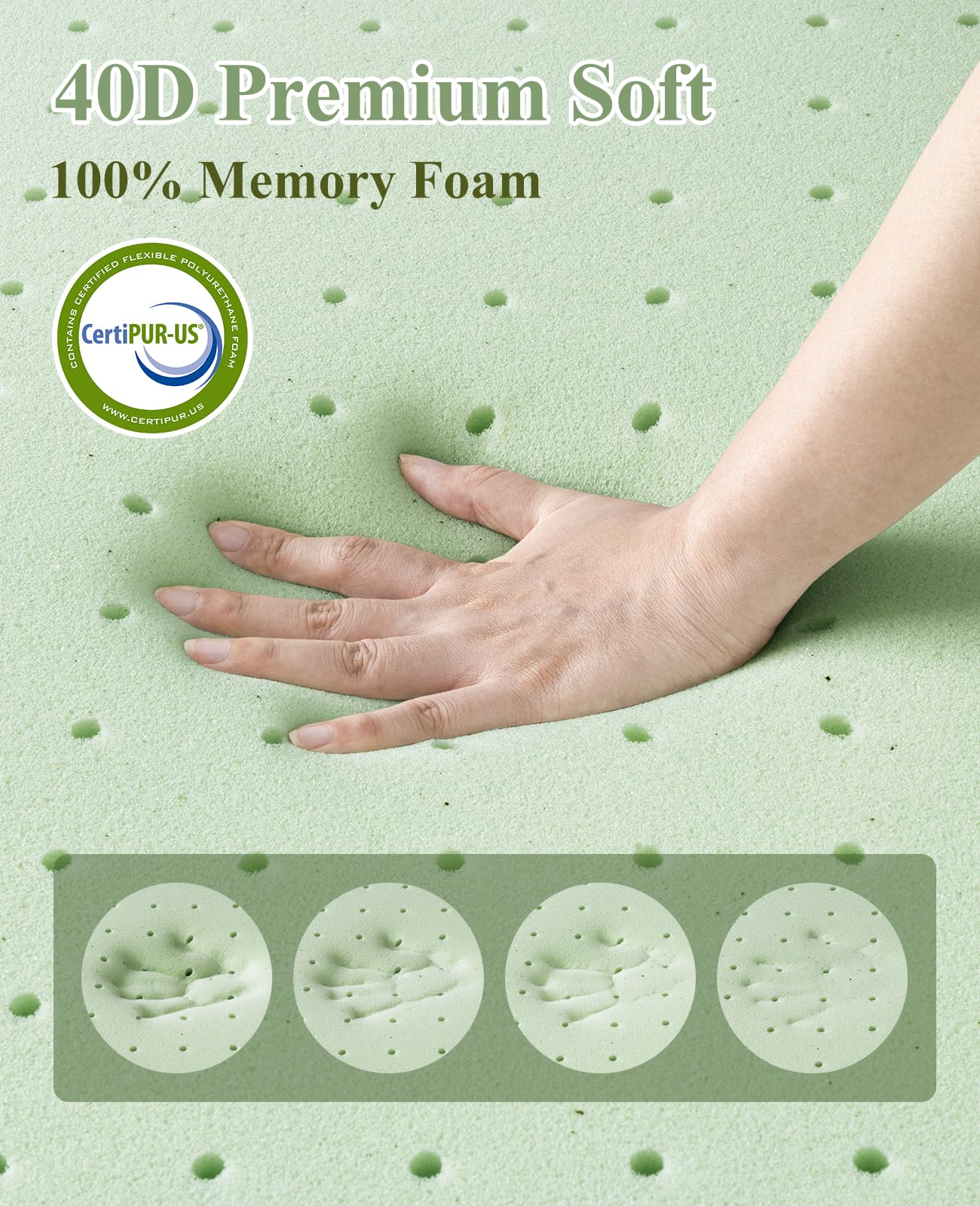 Sleepmax Soft Mattress Topper - 100% Memory Foam Mattress Topper Queen ...