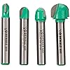 Trend 12 Piece Router Cutter Starter Set, 1/4 Inch Shank, Tungsten ...