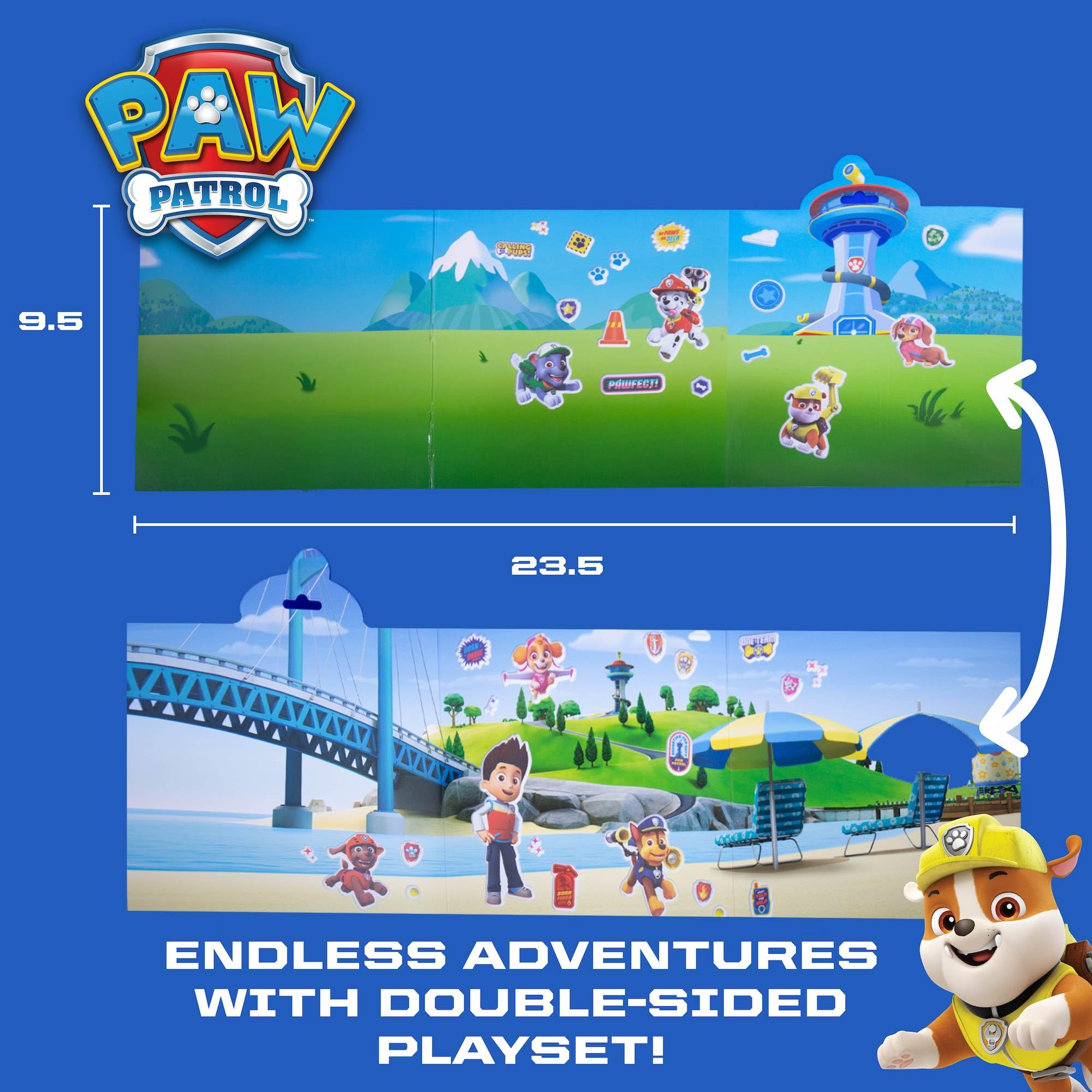 Snapklik.com : Paw Patrol Sticker Playset, Over 35 Repositionable Paw ...