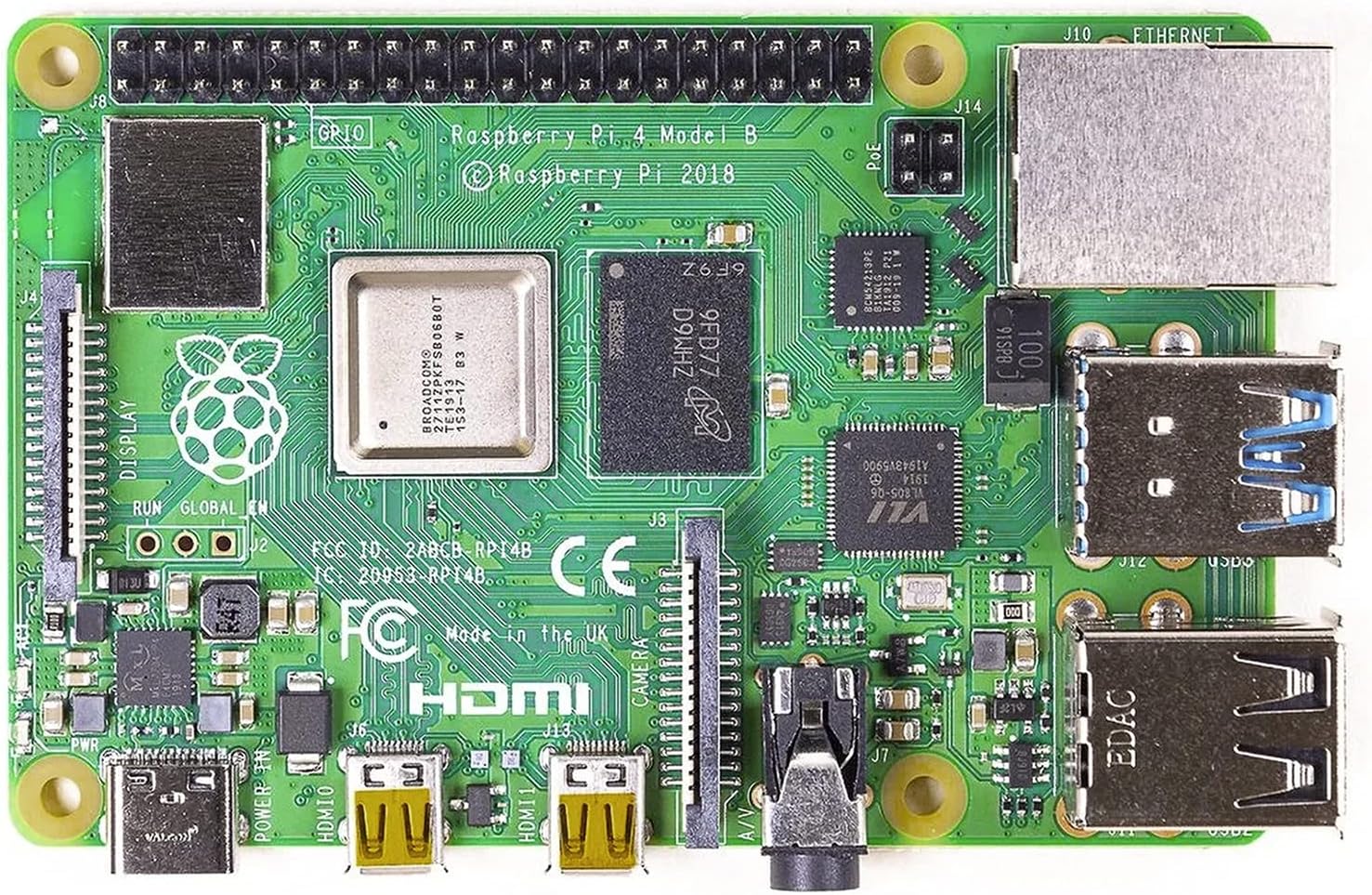 Raspberry Pi 4 Modelo B 2019 Quad Core 64 bits WiFi Bluetooth (4GB ...