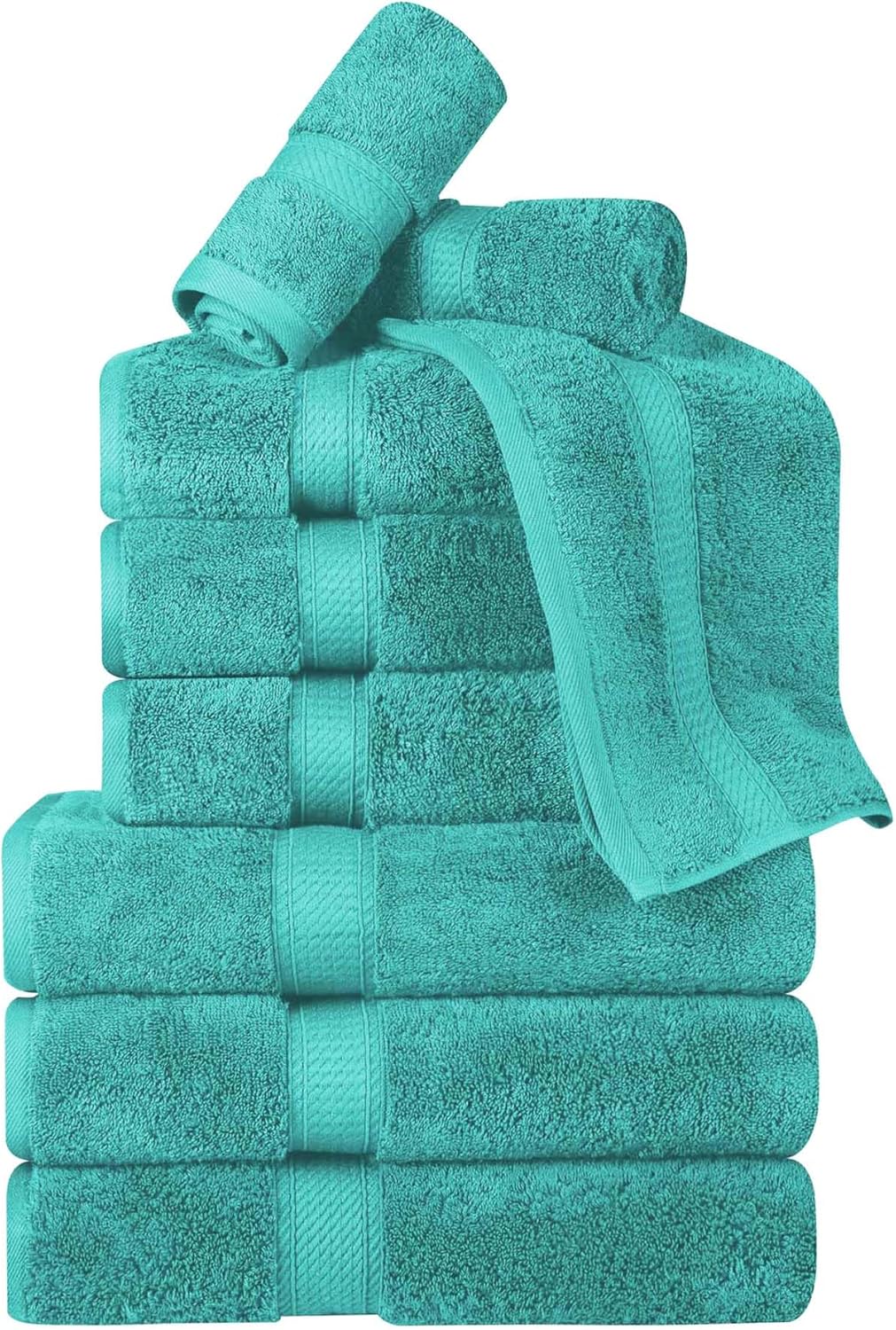 Amazon.com: BNM Egyptian Cotton Heavyweight Towels, Ideal For Bathroom, Shower, Spa, Hotel, 800 ...