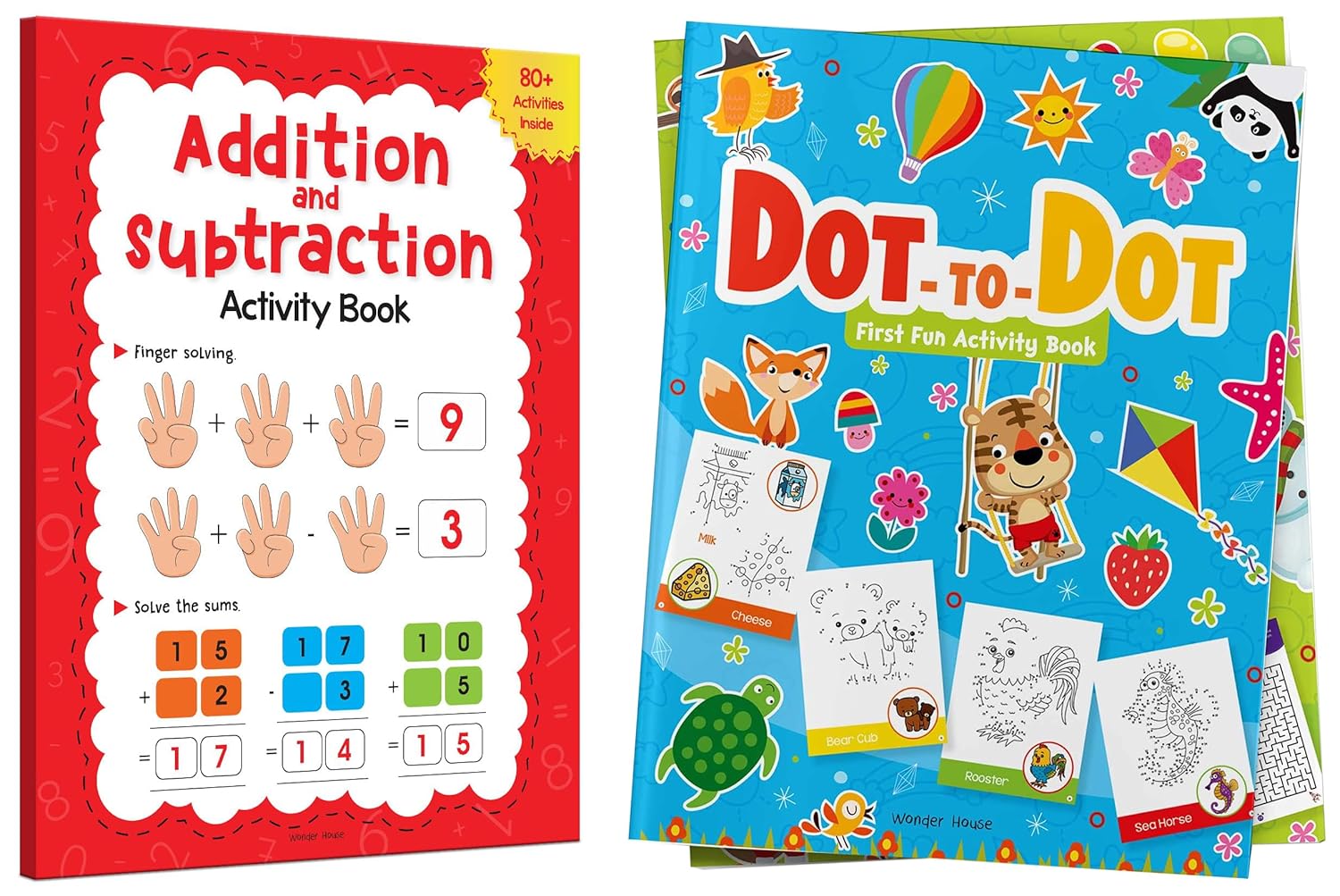 Buy Addition and Subtraction Activity Book For Children - 80 ...