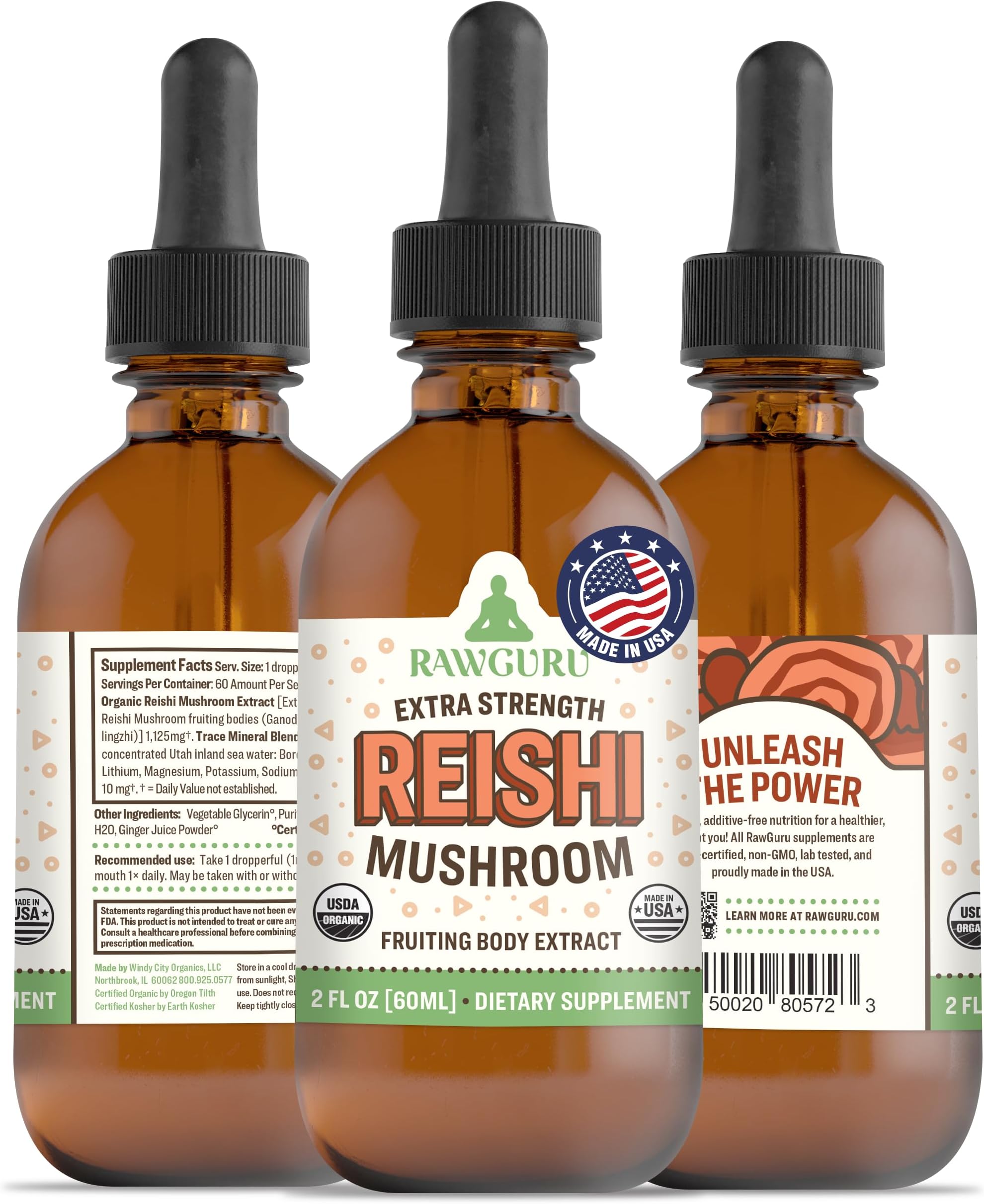 Amazon.com: Reishi Tincture, Organic Reishi Mushroom Extract (Ganoderma ...