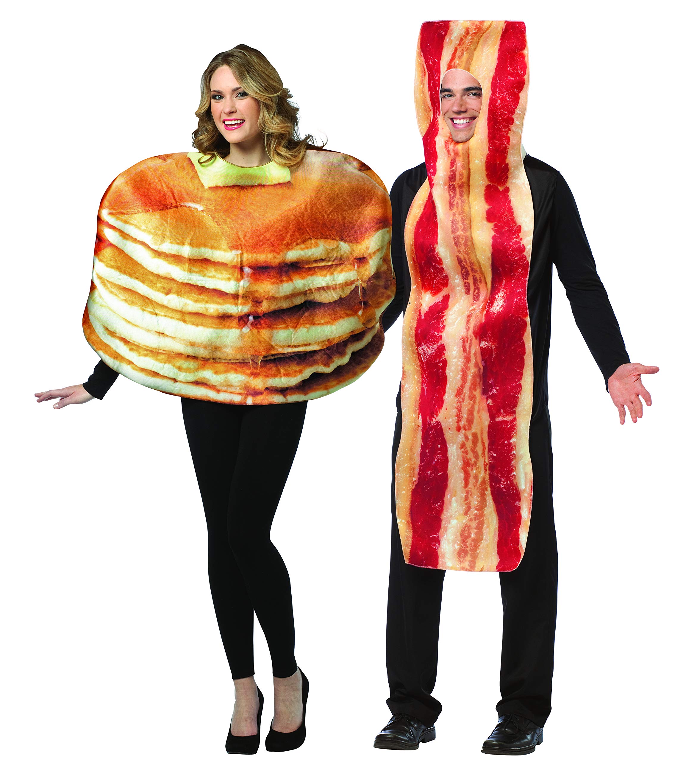 Amazon.com: Rasta Imposta Pancakes & Bacon Slice Couples Halloween ...