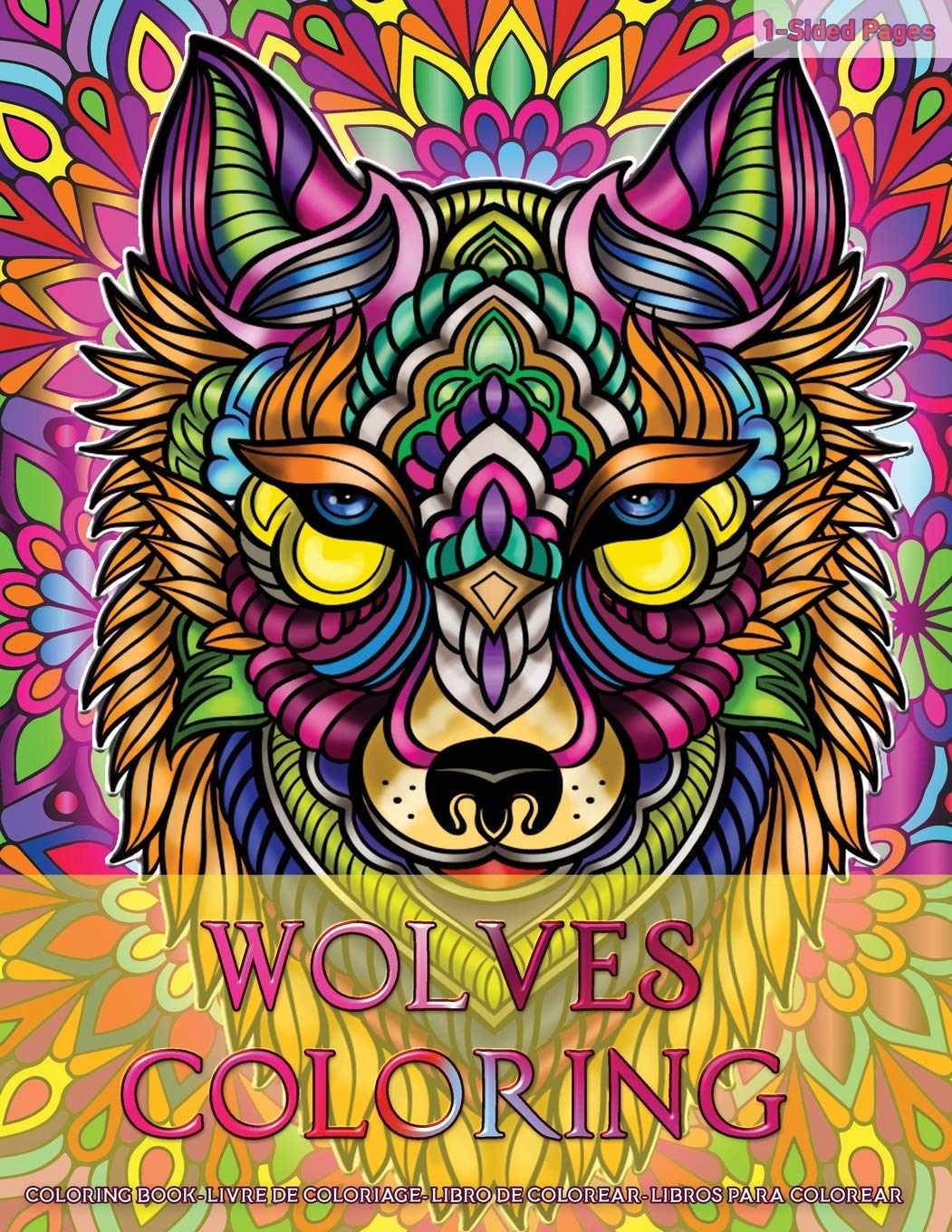 Amazon.com: Wolves Coloring: Coloring Book for Adults Wolves Design in ...