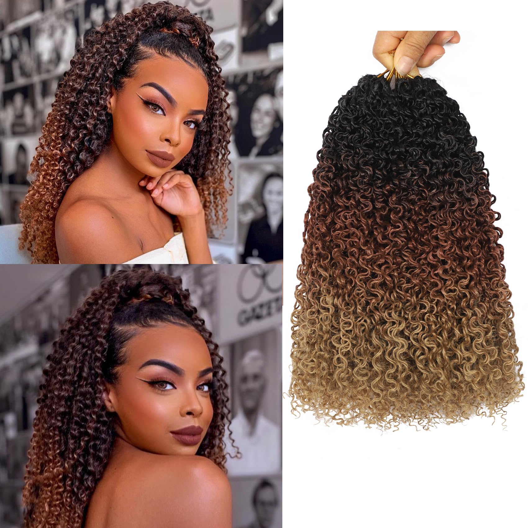 Snapklik.com : Paraglame Mini Twist Crochet Hair 10 Inch 3 Tones 1B3027 ...