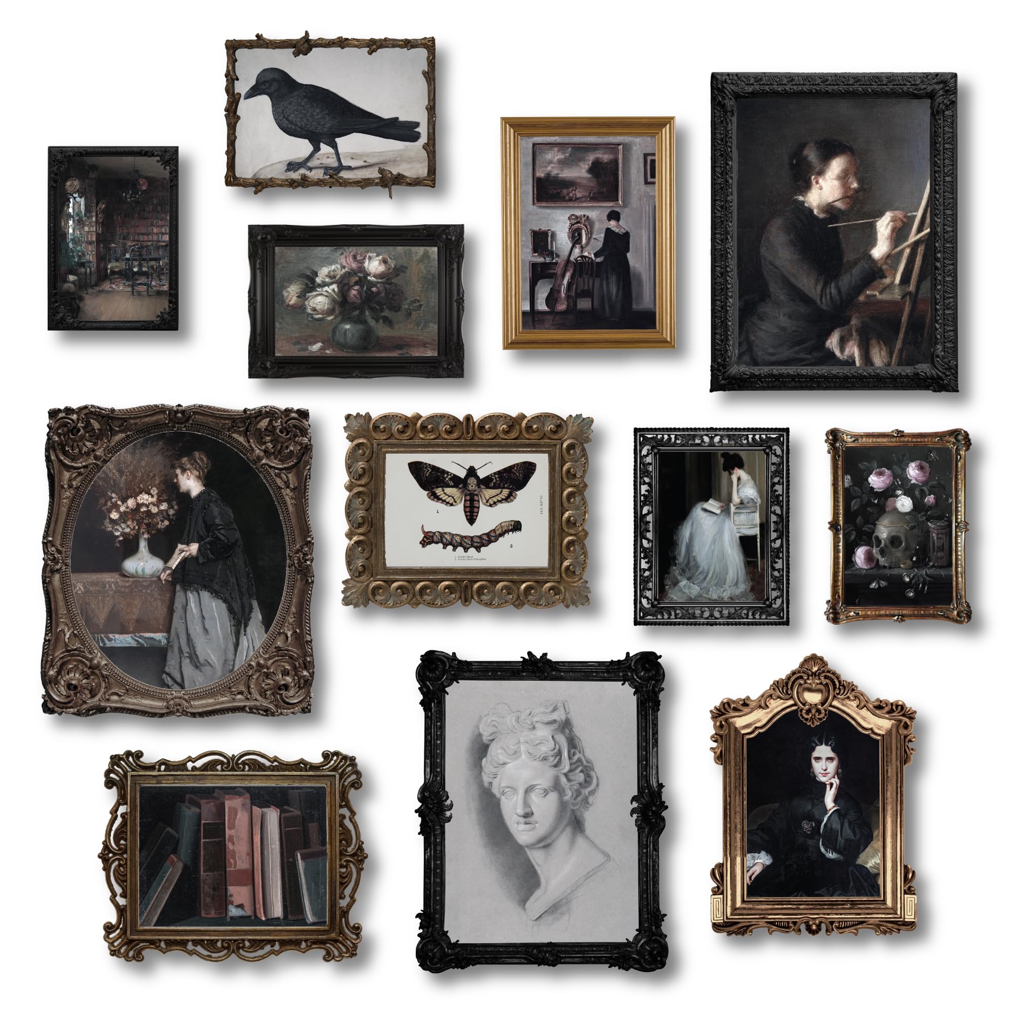 Amazon.com: 97 Decor Dark Academia Decor - Antique Victorian Wall Decor ...