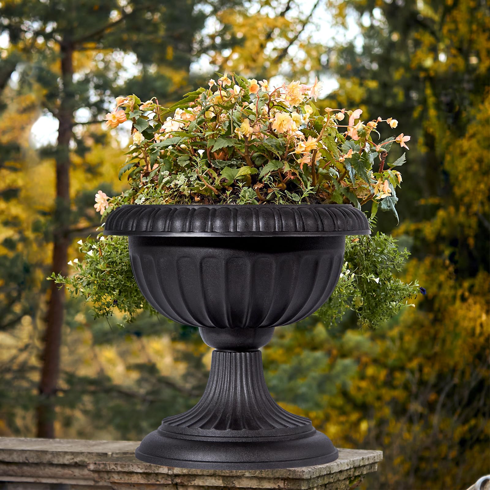 Exterior Decorative Flower Urns Fiberglass Planter For Indoor